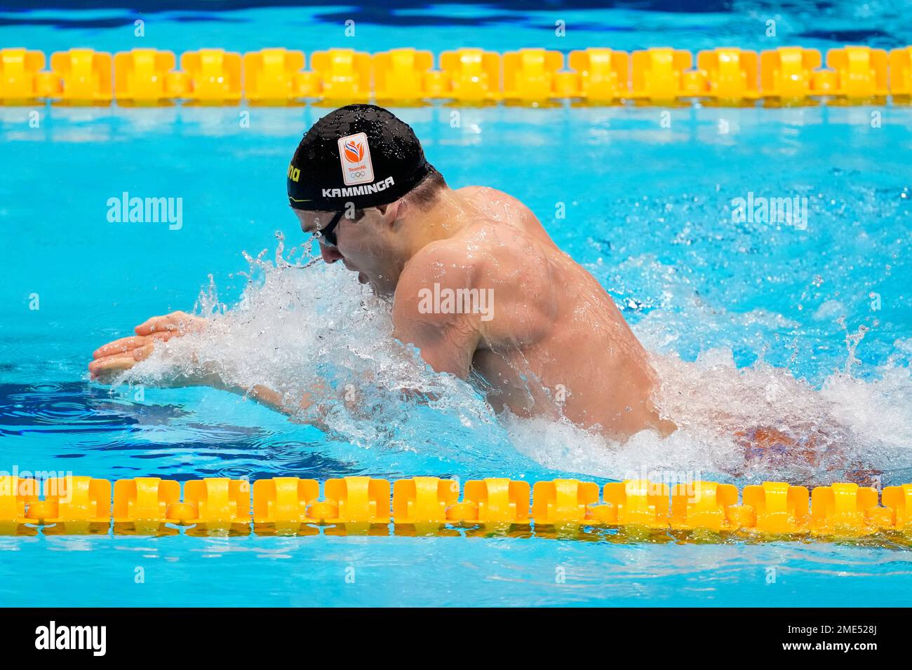 Arno Kamminga, of the Netherlands, swims the men's 100-meter ...