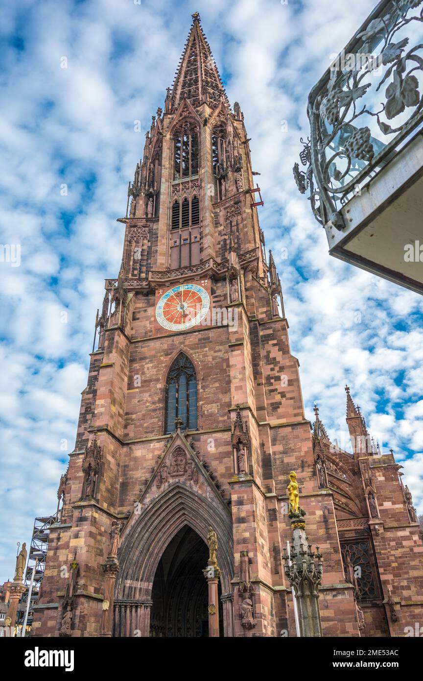 Germany, Baden-Wurttemberg, Freiburg im Breisgau, Facade of Freiburg ...