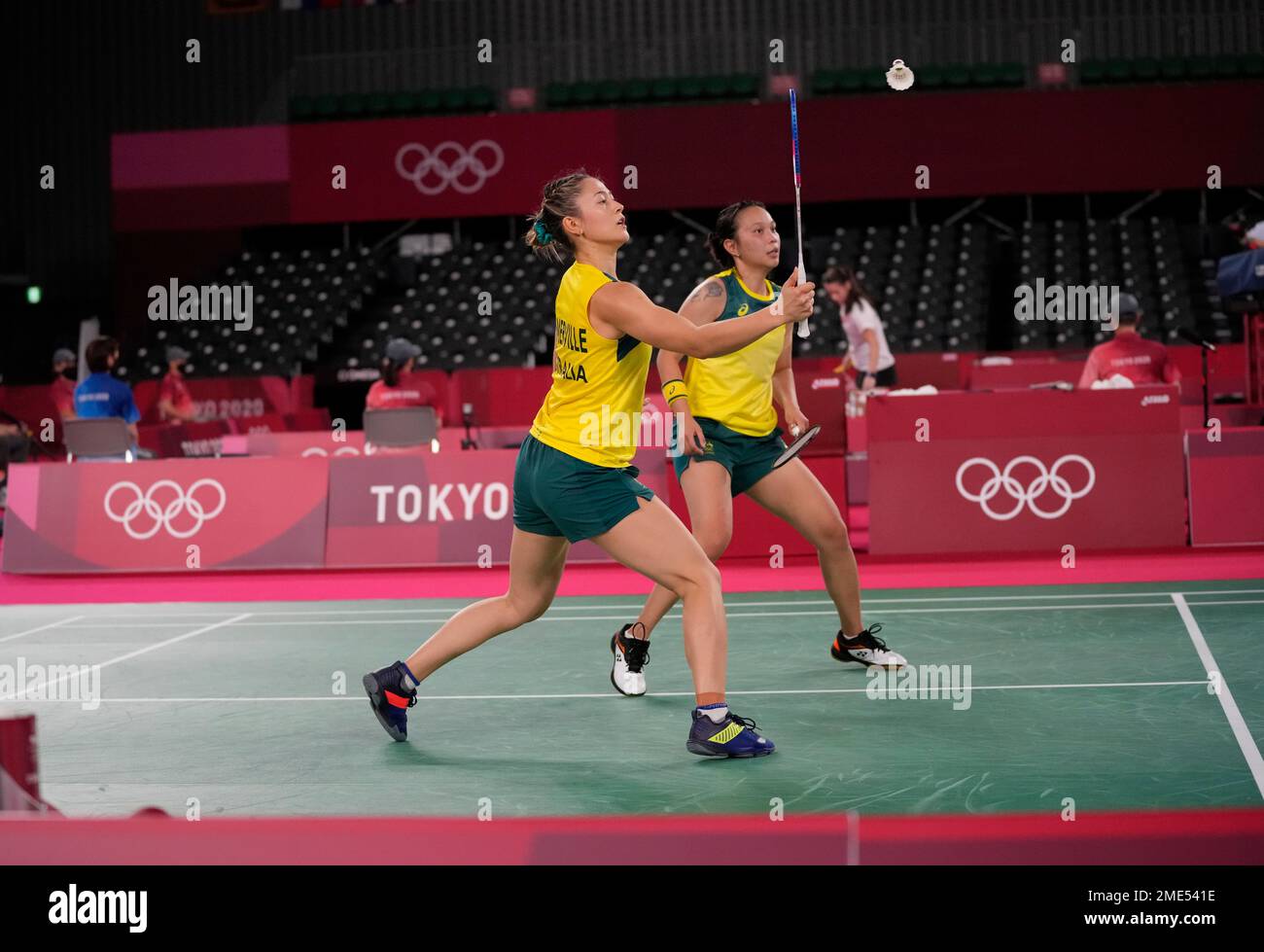 Australia's Setyana Mapasa, and Gronya Somerville, left, compete ...