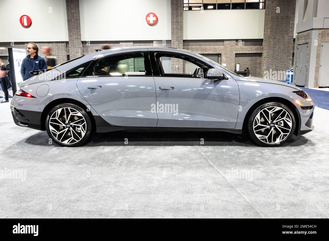 Washington, United States. 23rd Jan, 2023. The 2023 Hyundai Ioniq 6 at ...