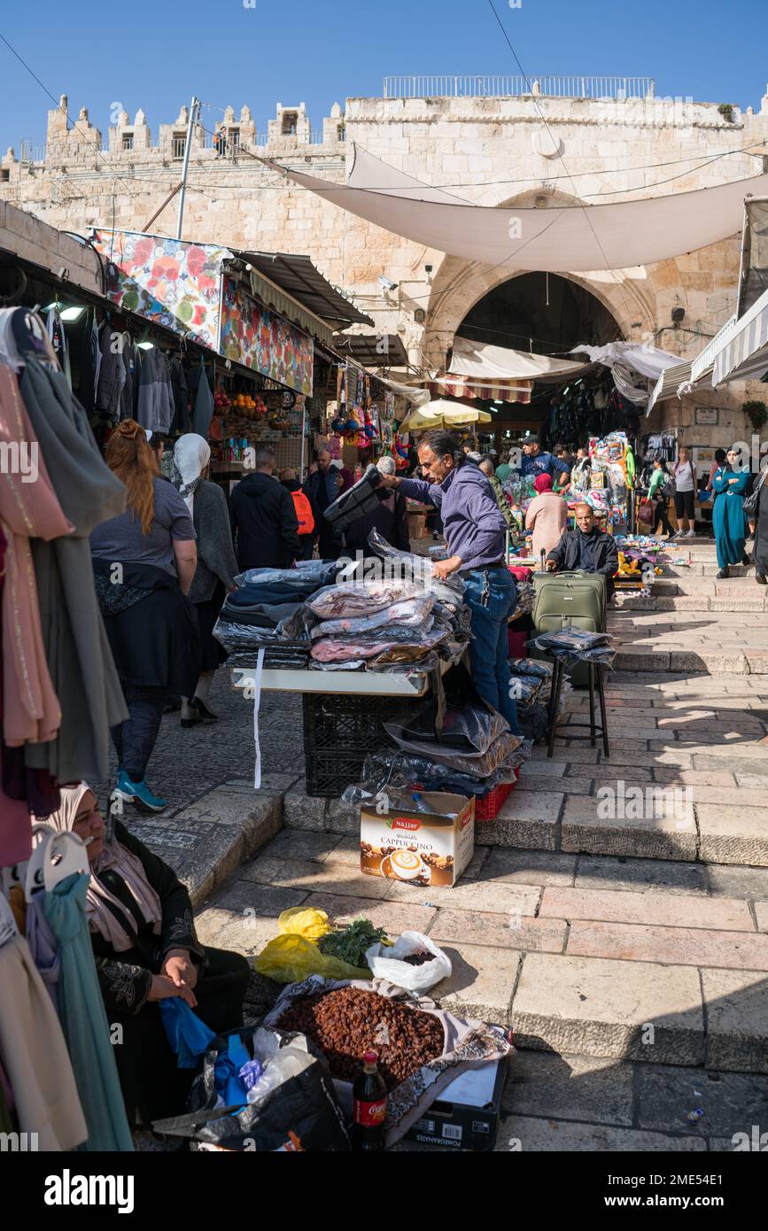 Street scene in the old Jerusalem, Israel, Asia Stock Photo - Alamy