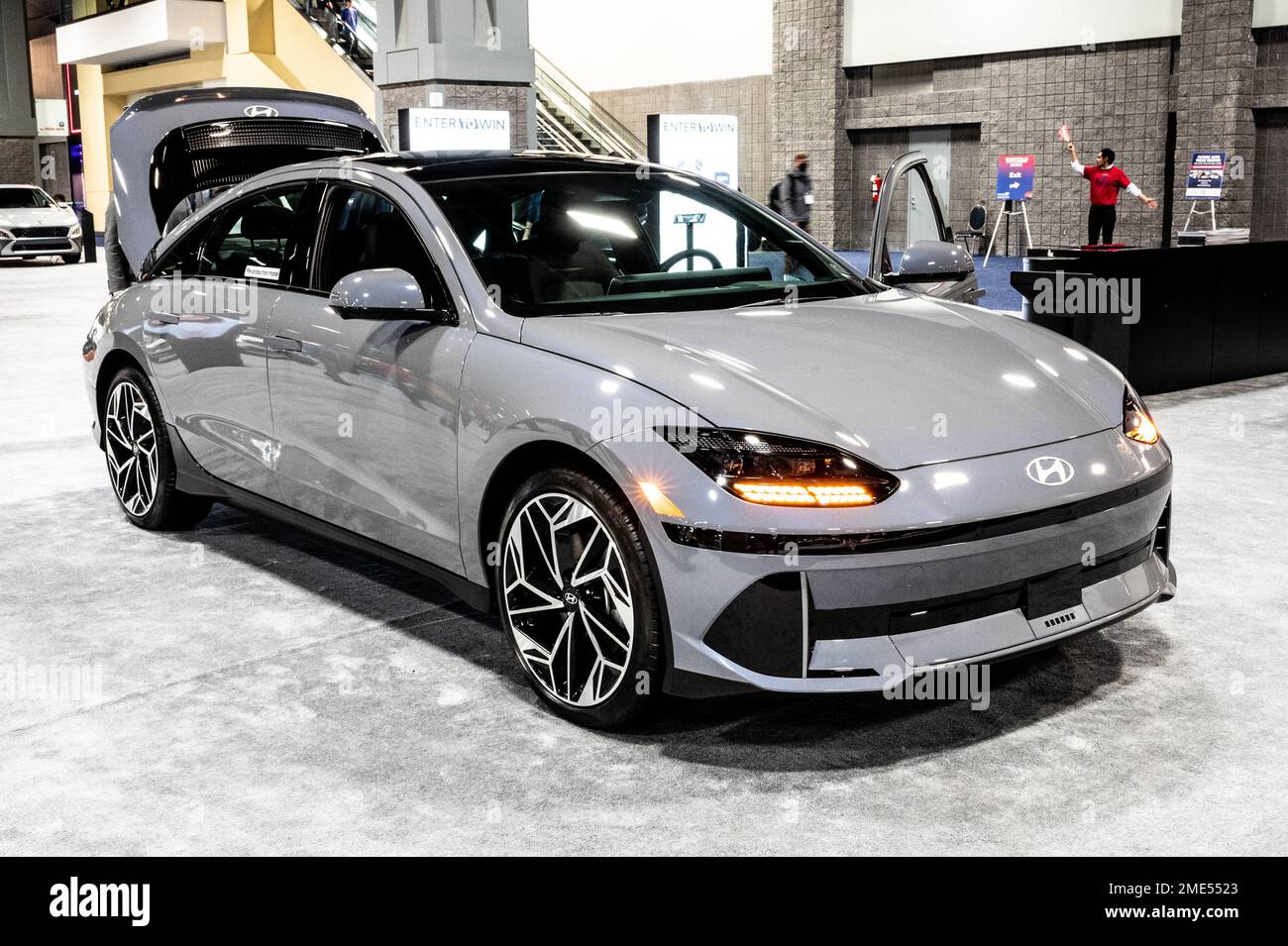 Washington, United States. 23rd Jan, 2023. The 2023 Hyundai Ioniq 6 at ...