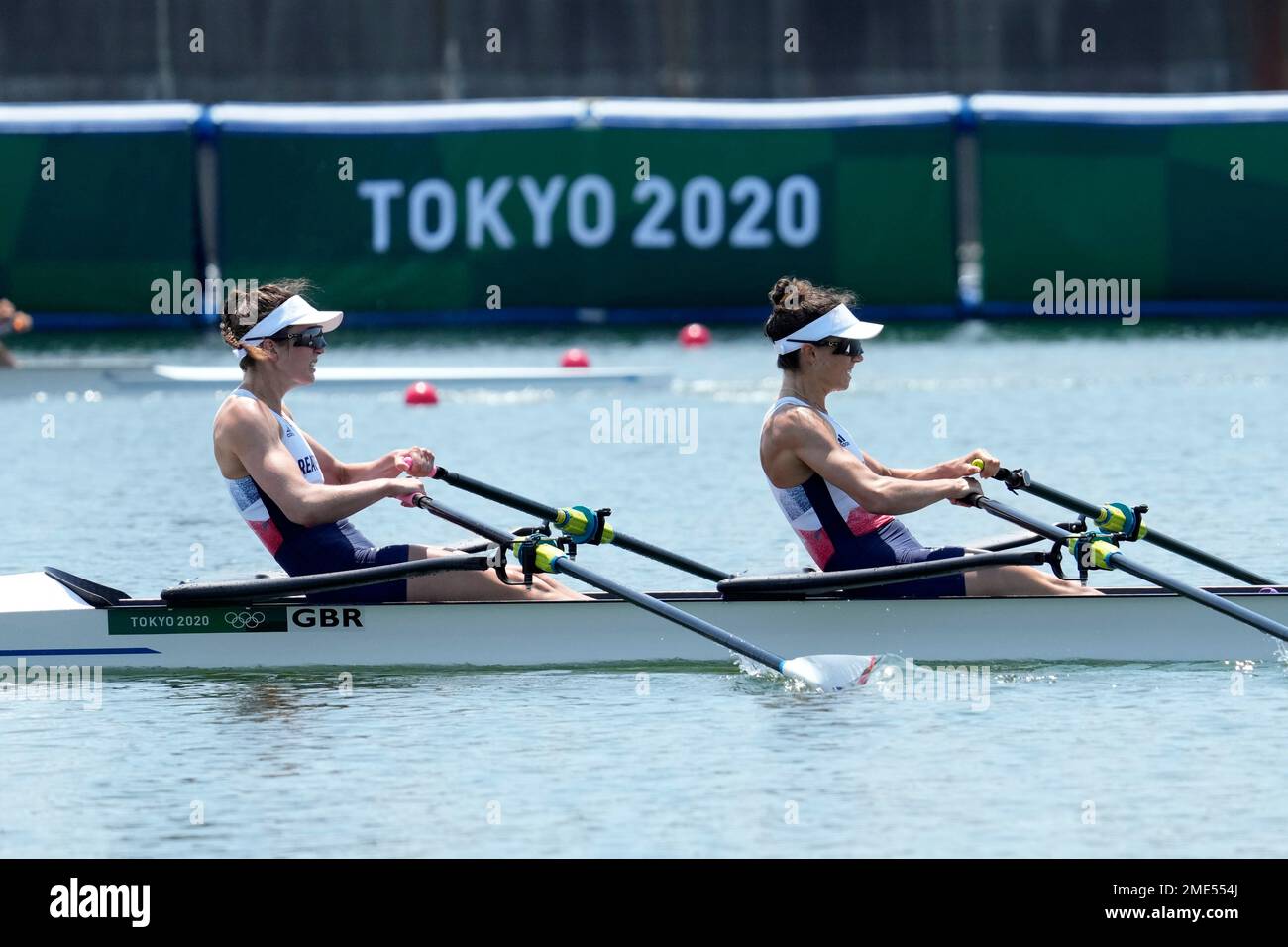 Emily Craig and Imogen Grant of Britain compete during the lightweight ...