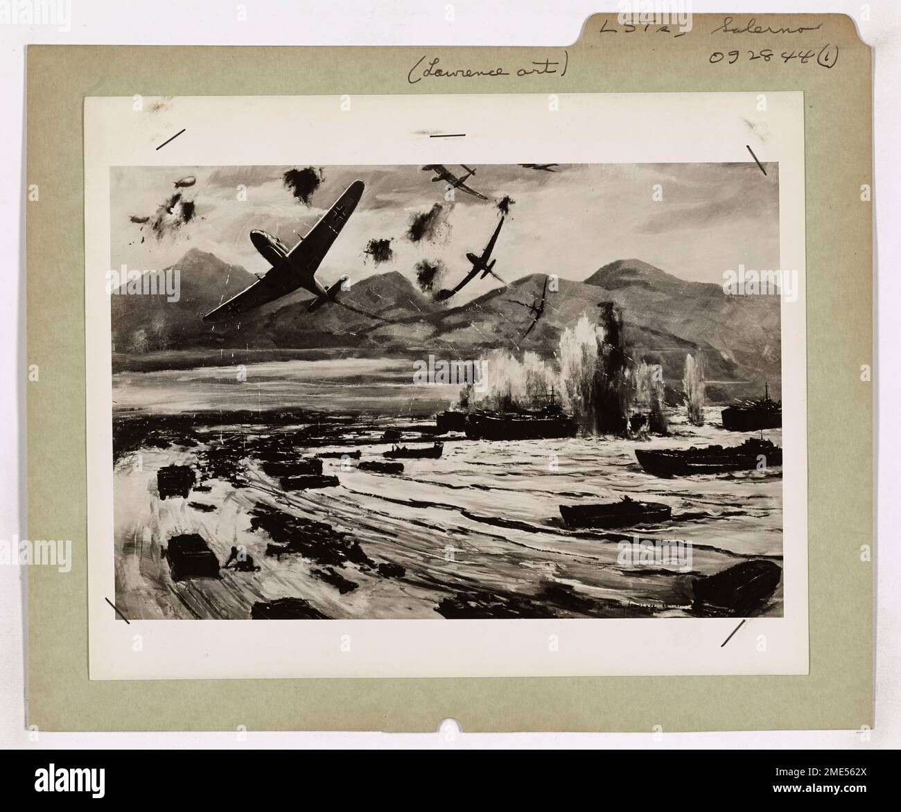 During the invasion of Salerno, Coast Guard-manned LSTs (Landing Ship ...