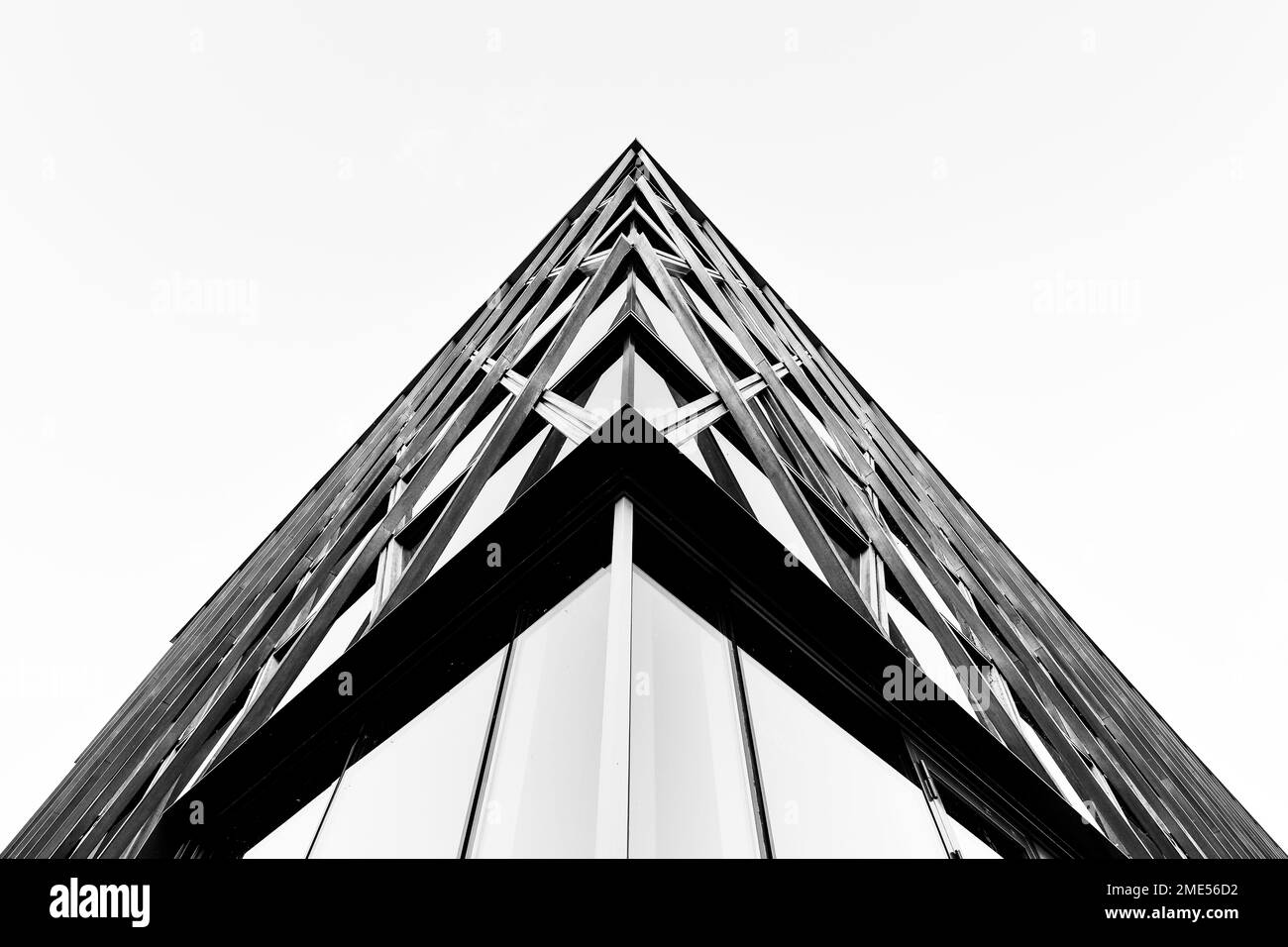 Netherlands, North Holland, Amsterdam, Corner of modern building Stock ...