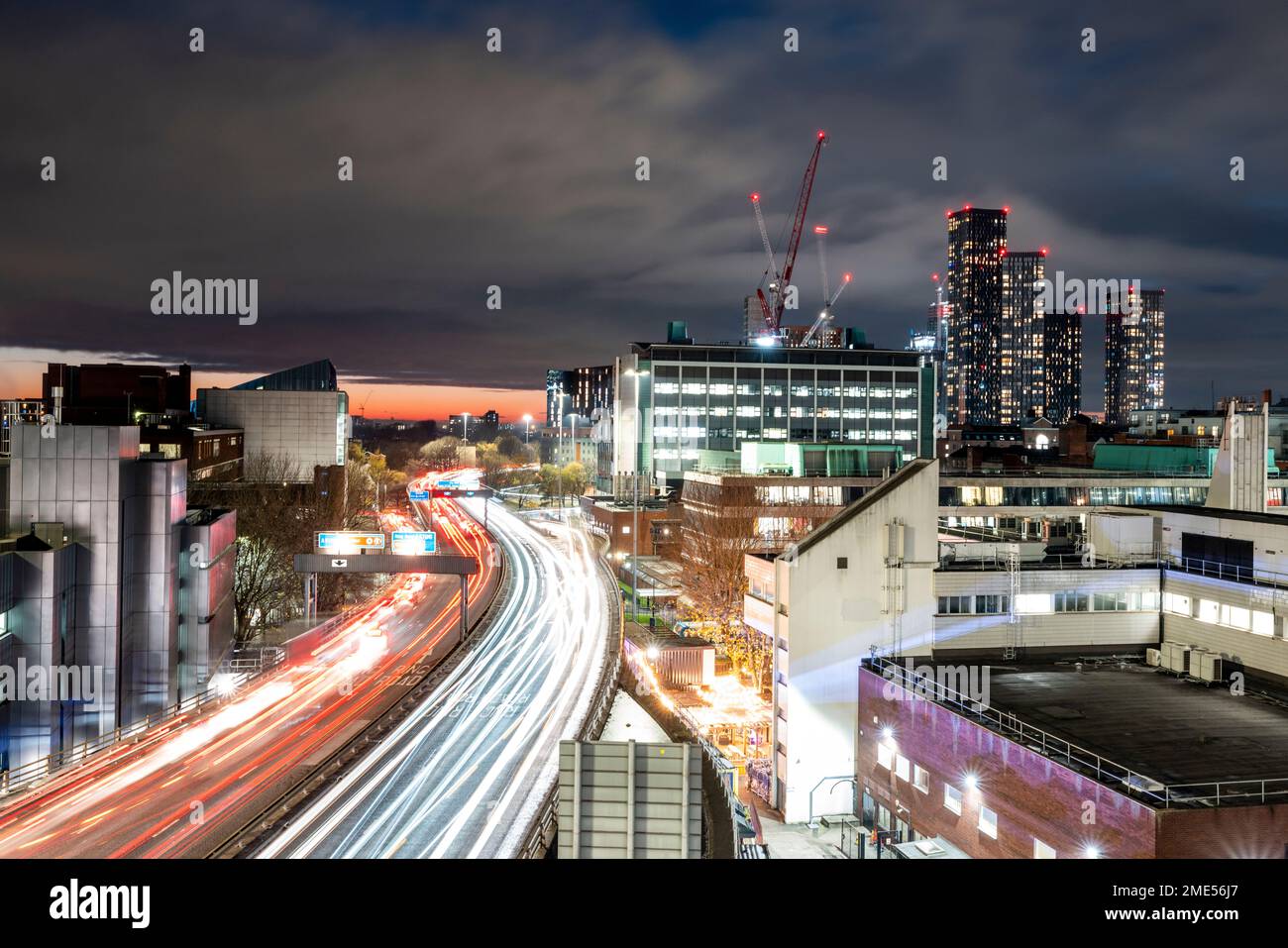 Manchester light trails hi-res stock photography and images - Alamy