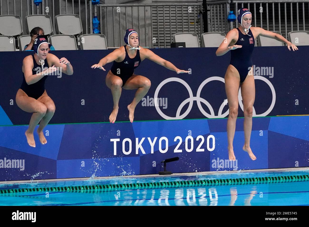 United States' Alys Williams, left; Rachel Fattal, center; and Makenzie ...