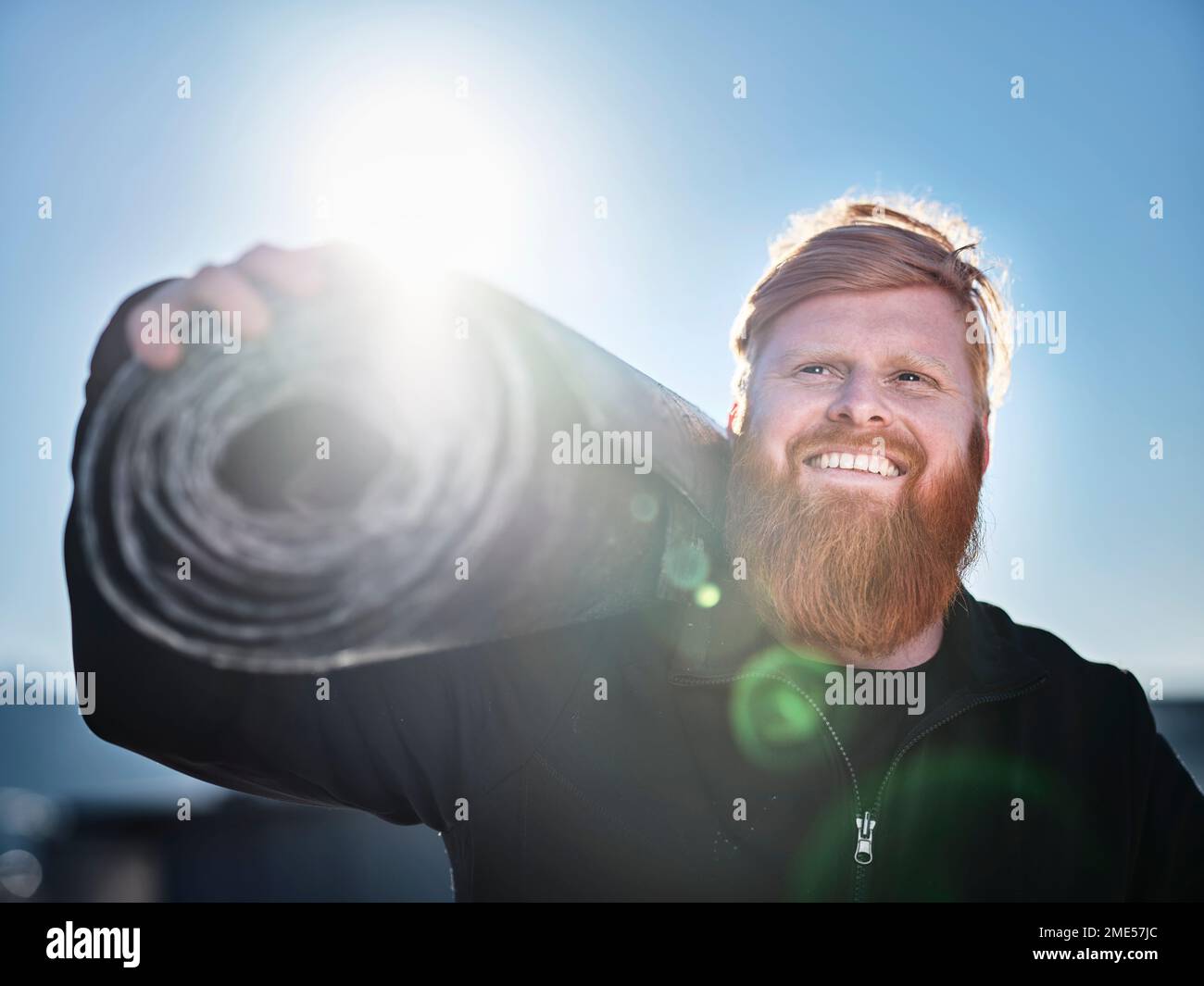 Roofing installer hi-res stock photography and images - Alamy