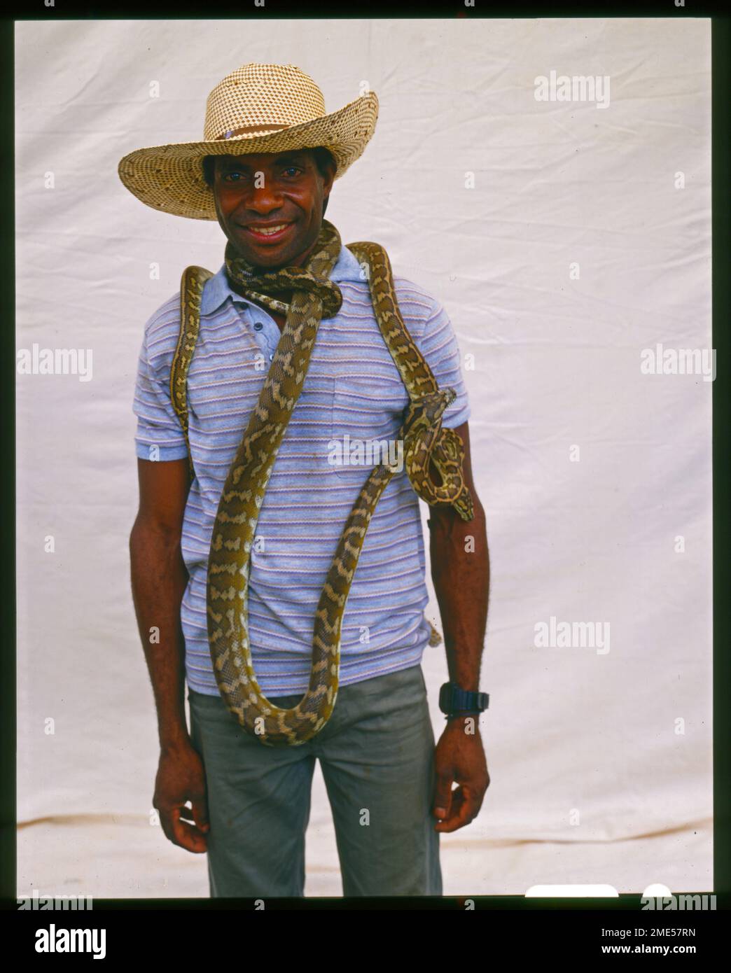 19 year old Robert Pai from Angoram in the Sepik District of Papua New ...