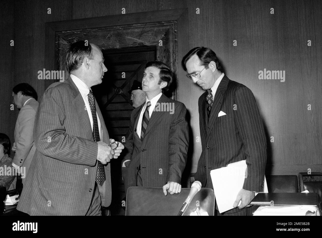 Sen. Adlai Stevenson (D-Ill.) chats with lawyers for Sen. Herman ...