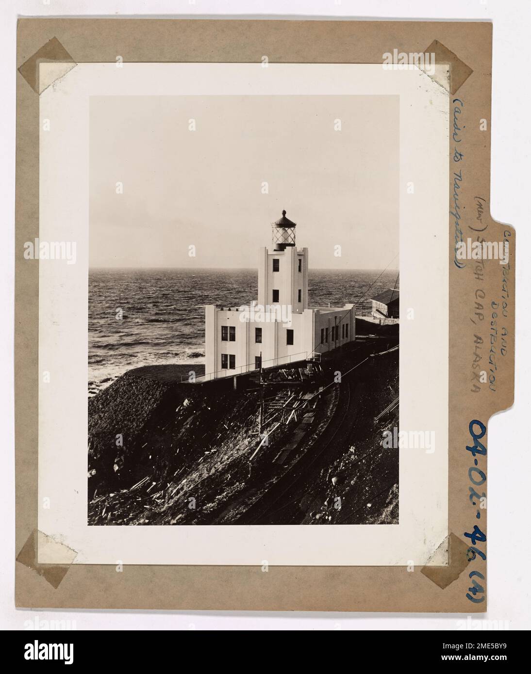 Scotch Cap Light Station, located on Unimak Island in the Aleutians, is ...