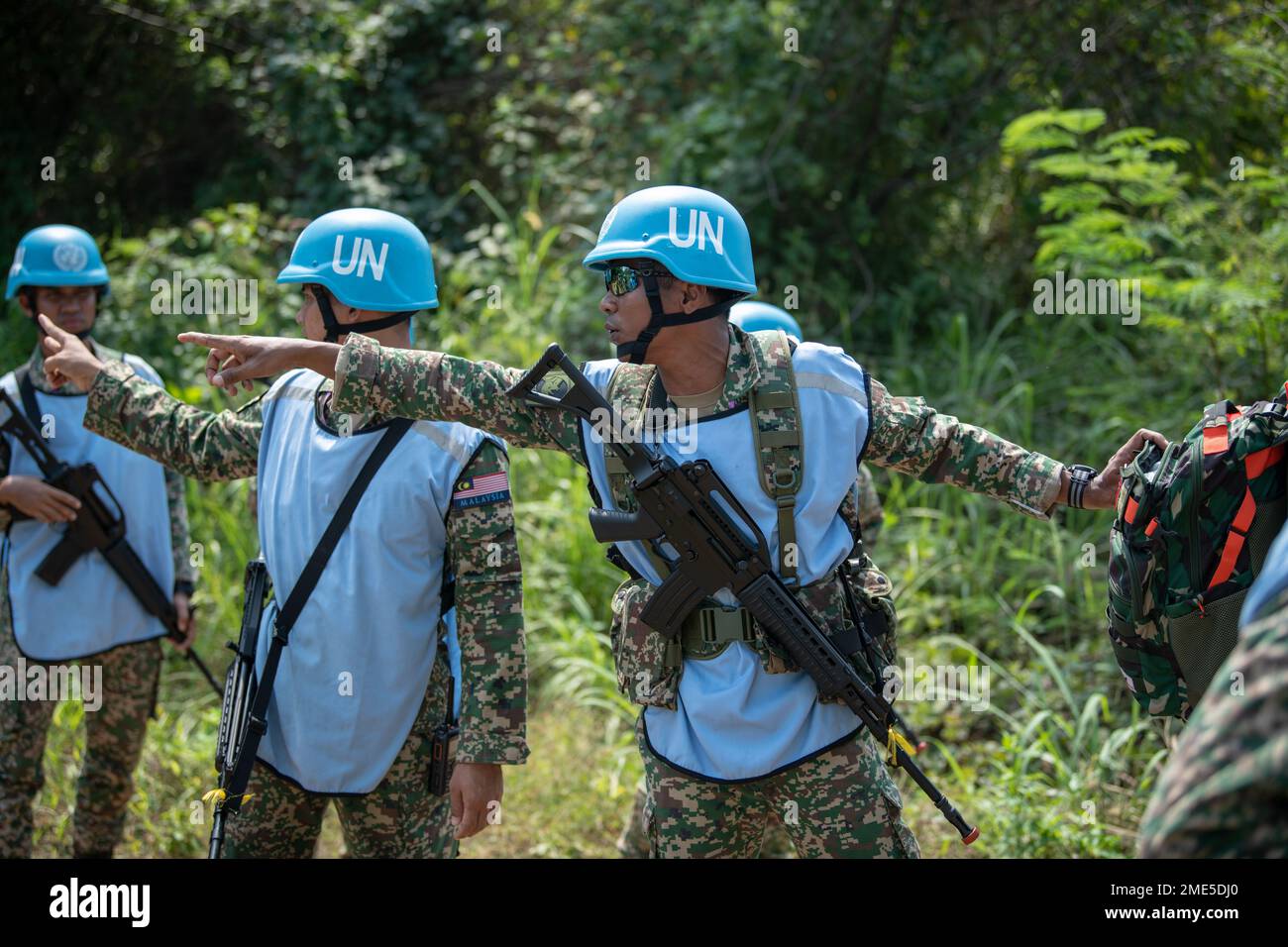 Malaysian Army Soldiers conduct training on protection and control of ...