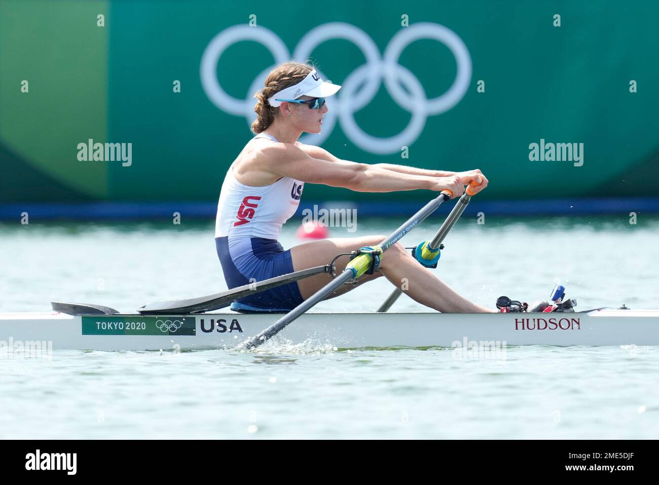 Kara Kohler of the United States competes during the women's rowing ...