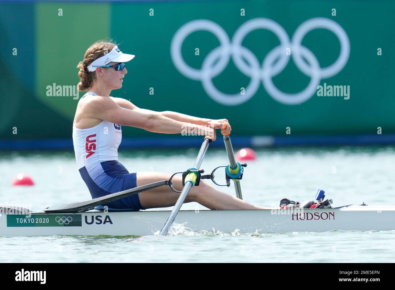Kara Kohler of the United States competes during the women's rowing ...