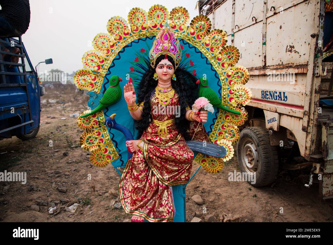 Ghatshila, Jharkhand, India. 21st Jan, 2023. Tusu fair tribal festival celebration by the tribal ...