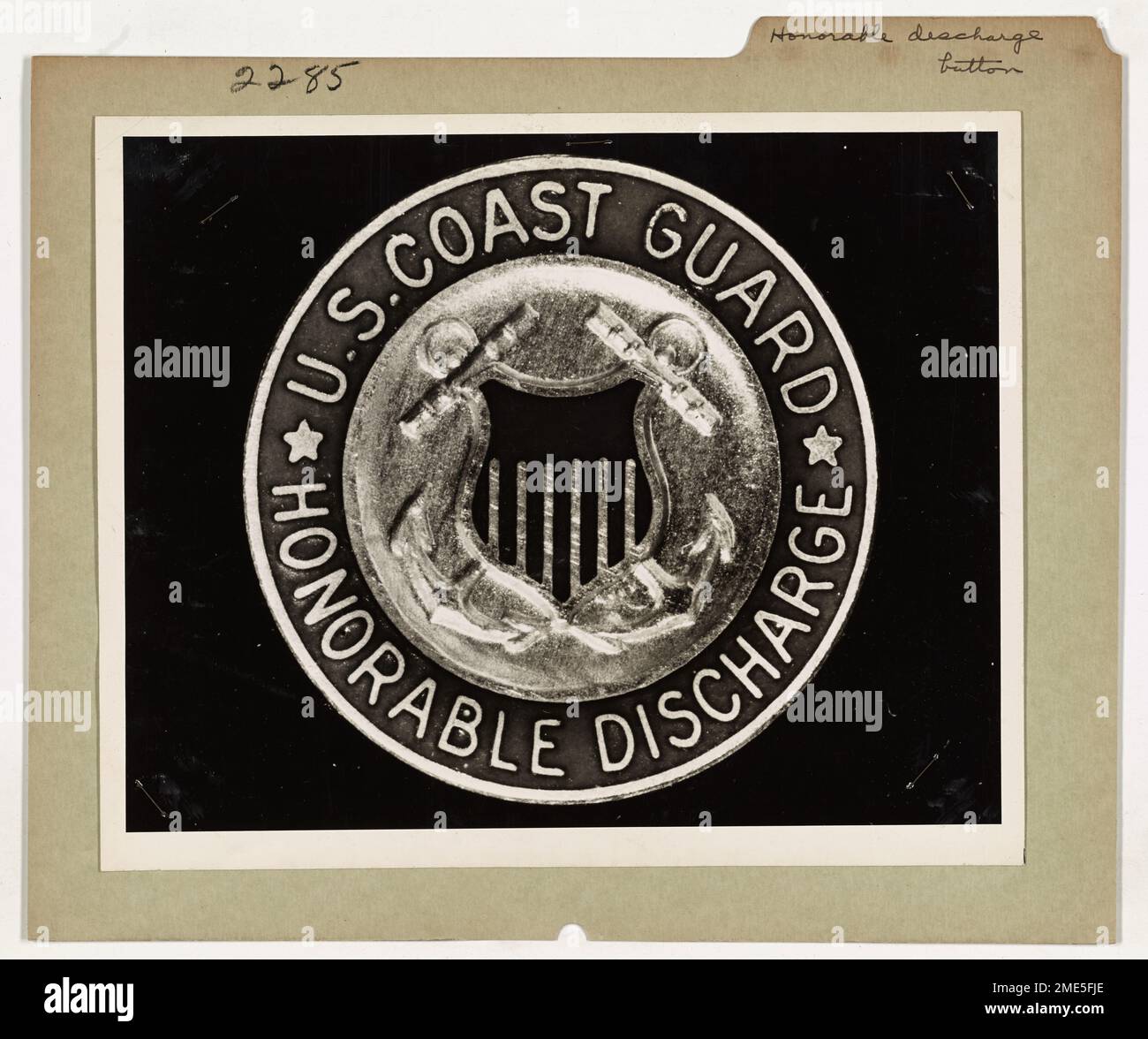 A U.S. Coast Guard ex-fighting serviceman proudly wears his Honorable ...