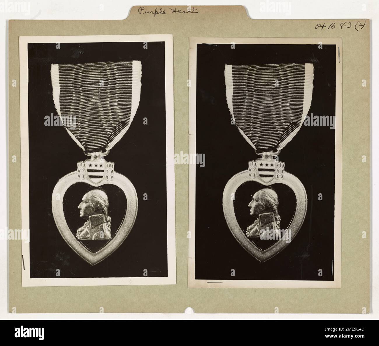 The Purple Heart medal is shown, awarded to military personnel wounded ...