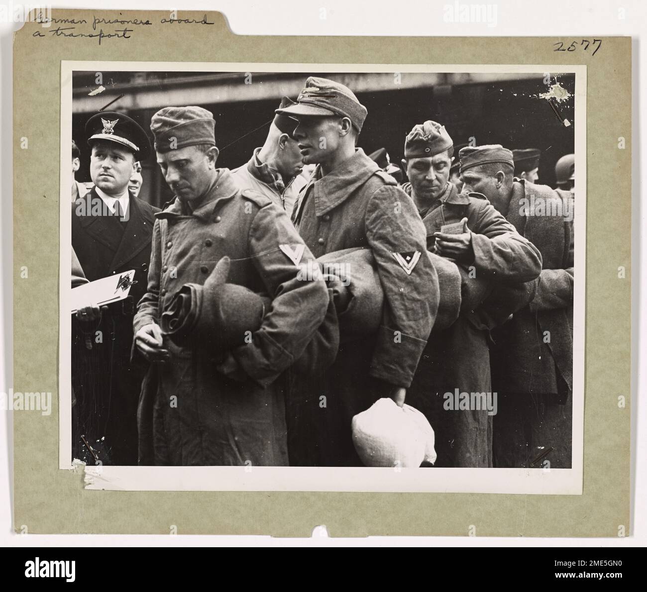 Captured Nazi prisoners from the fierce fighting in Normandy are aboard ...