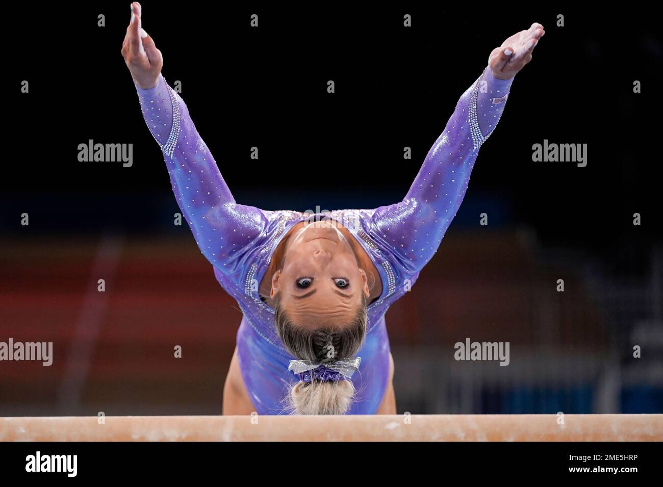 Mykayla Skinner Of The United States Trains On The Beam During An