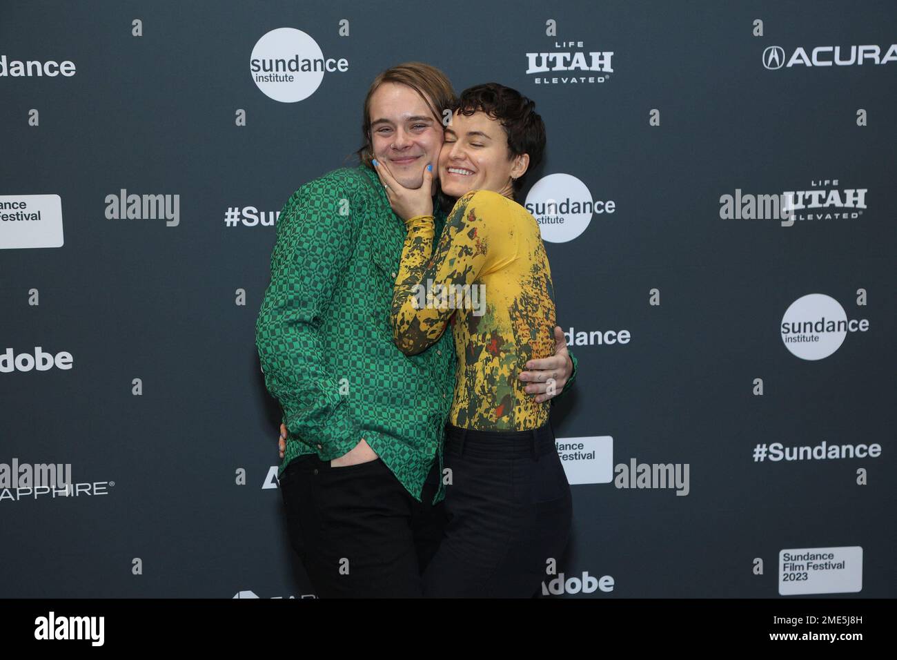 Park City, UT, USA. 23rd Jan, 2023. Vuk Lungulov-Klotz, Lio Mehiel at ...