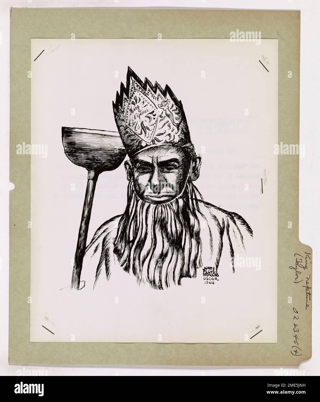 This image, drawn by Coast Guard Combat Artist John Floyd Morris, shows ...