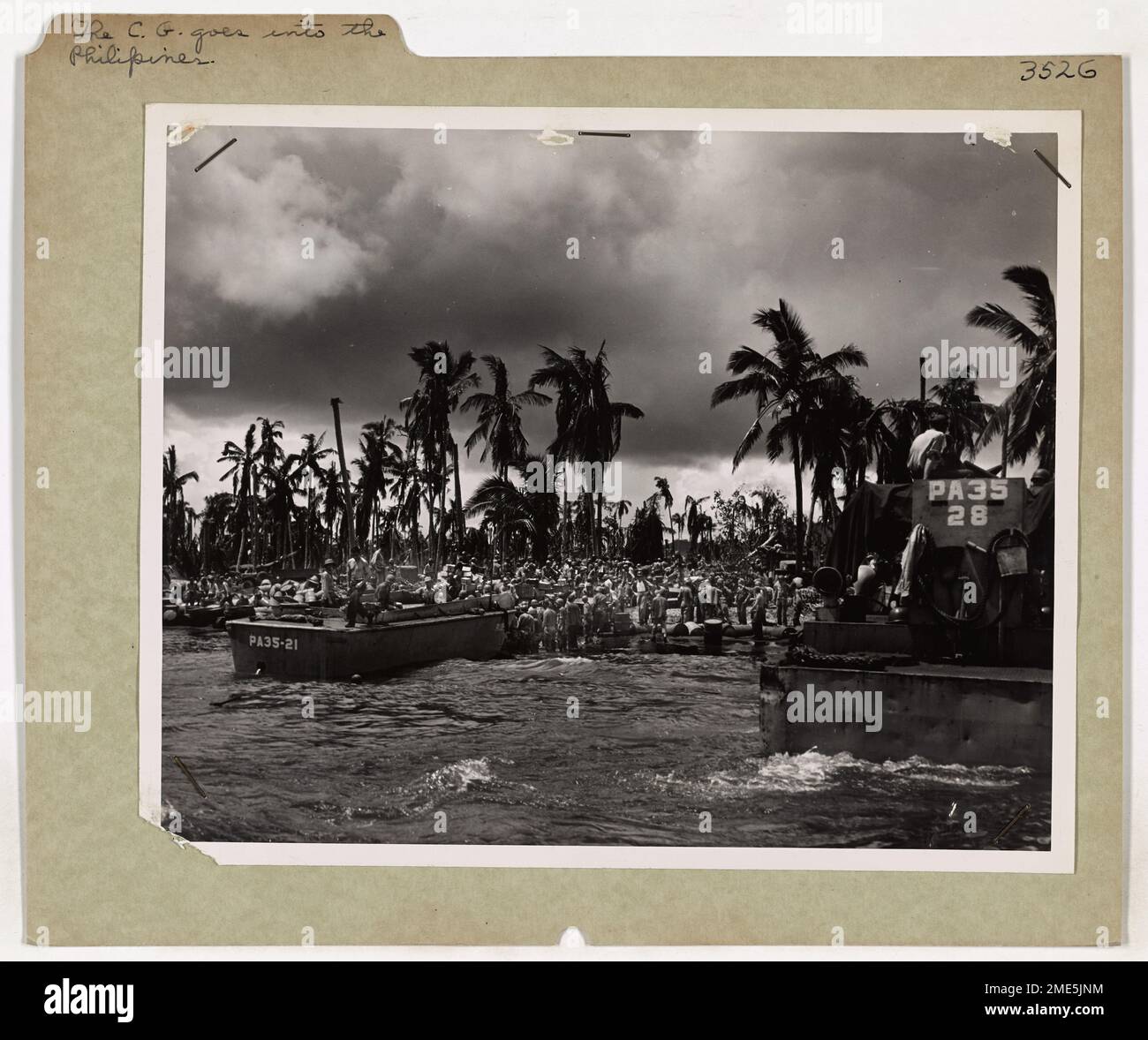 During the invasion of Leyte Island in the Philippines, Coast Guardsmen ...