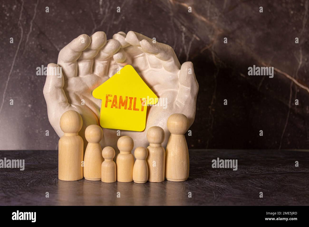 wooden figures of family members, Family relationship symbol, family ...