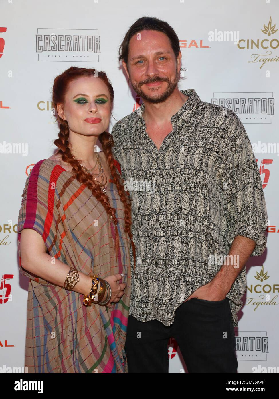 Actors Augie Duke, left, and Michael Reed, right, attend the premiere ...
