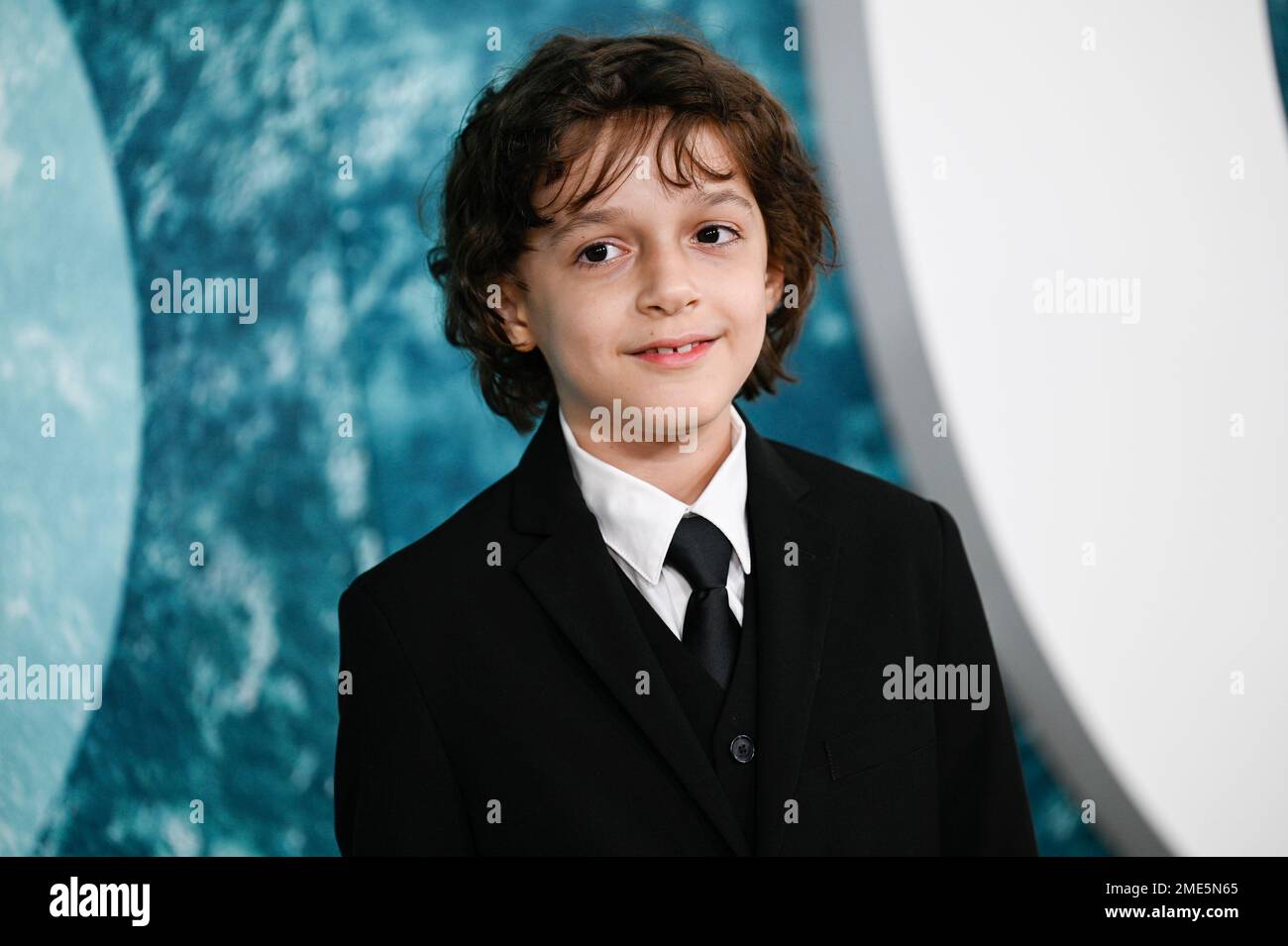 Actor Nolan River attends the world premiere of "Old" at Rose Theater ...