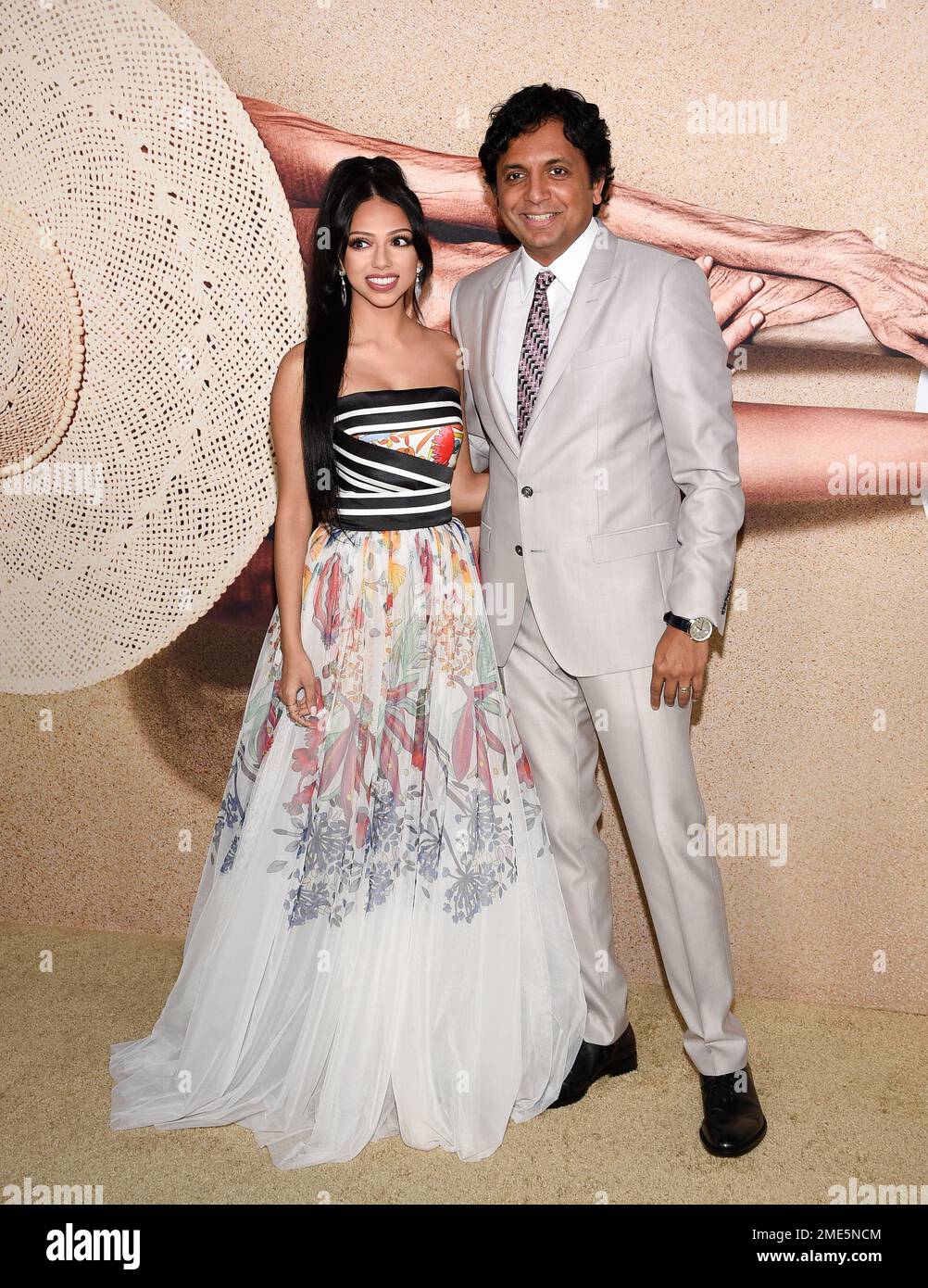 Director M. Night Shyamalan, right, poses with his daughter Saleka ...