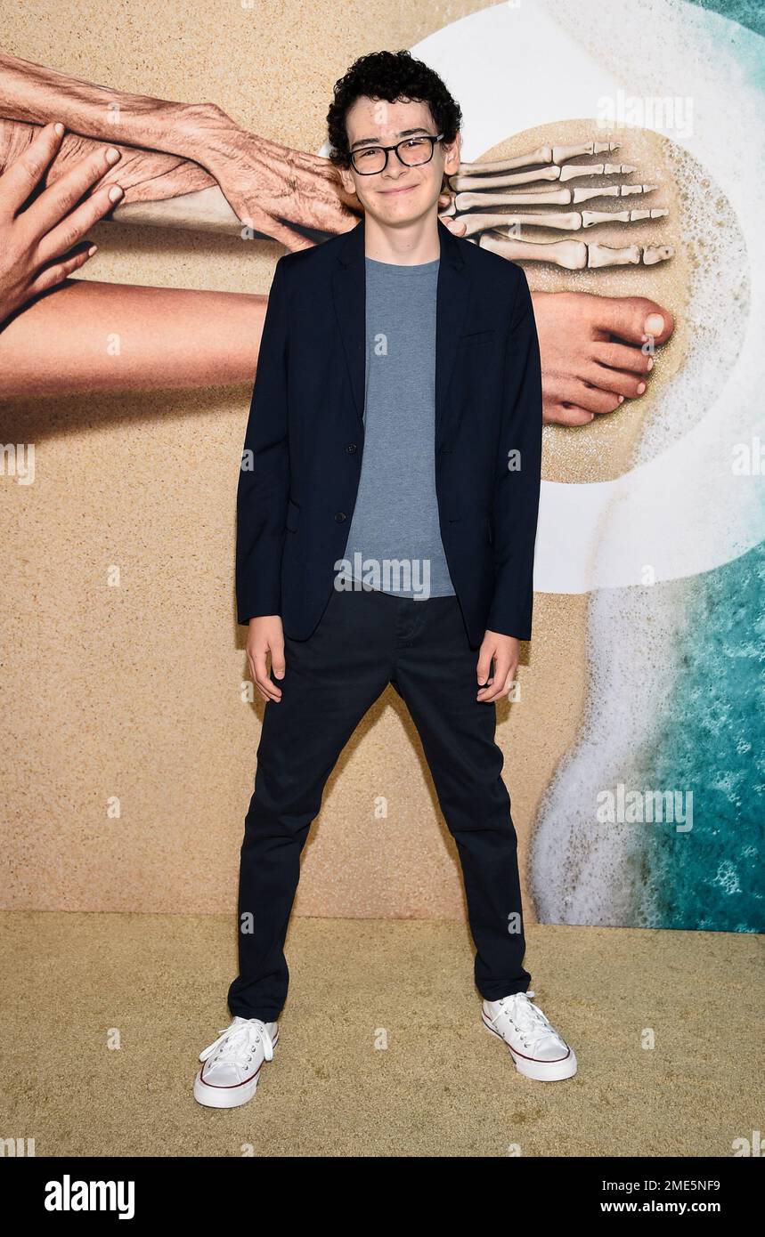 Actor Luca Faustino Rodriguez attends the world premiere of "Old" at ...