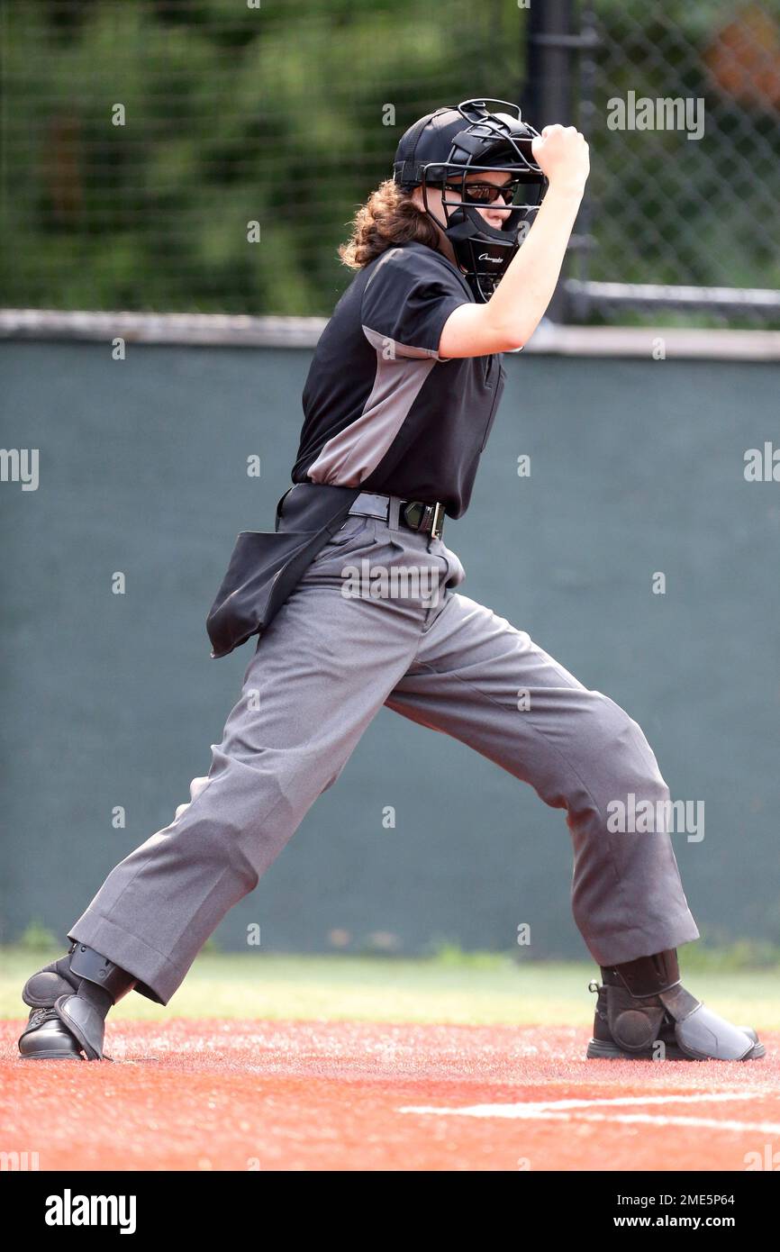 Umpire Liana Rix during a baseball game at the Baseball For All ...