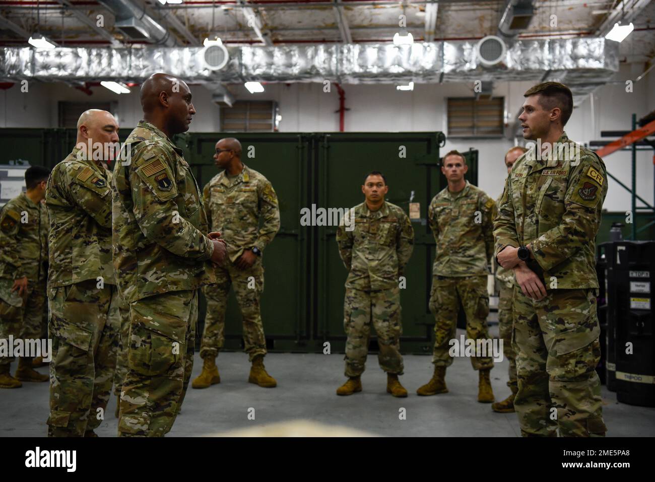U.S. Air Force Team Andersen Airmen with the 644th Combat Communication ...