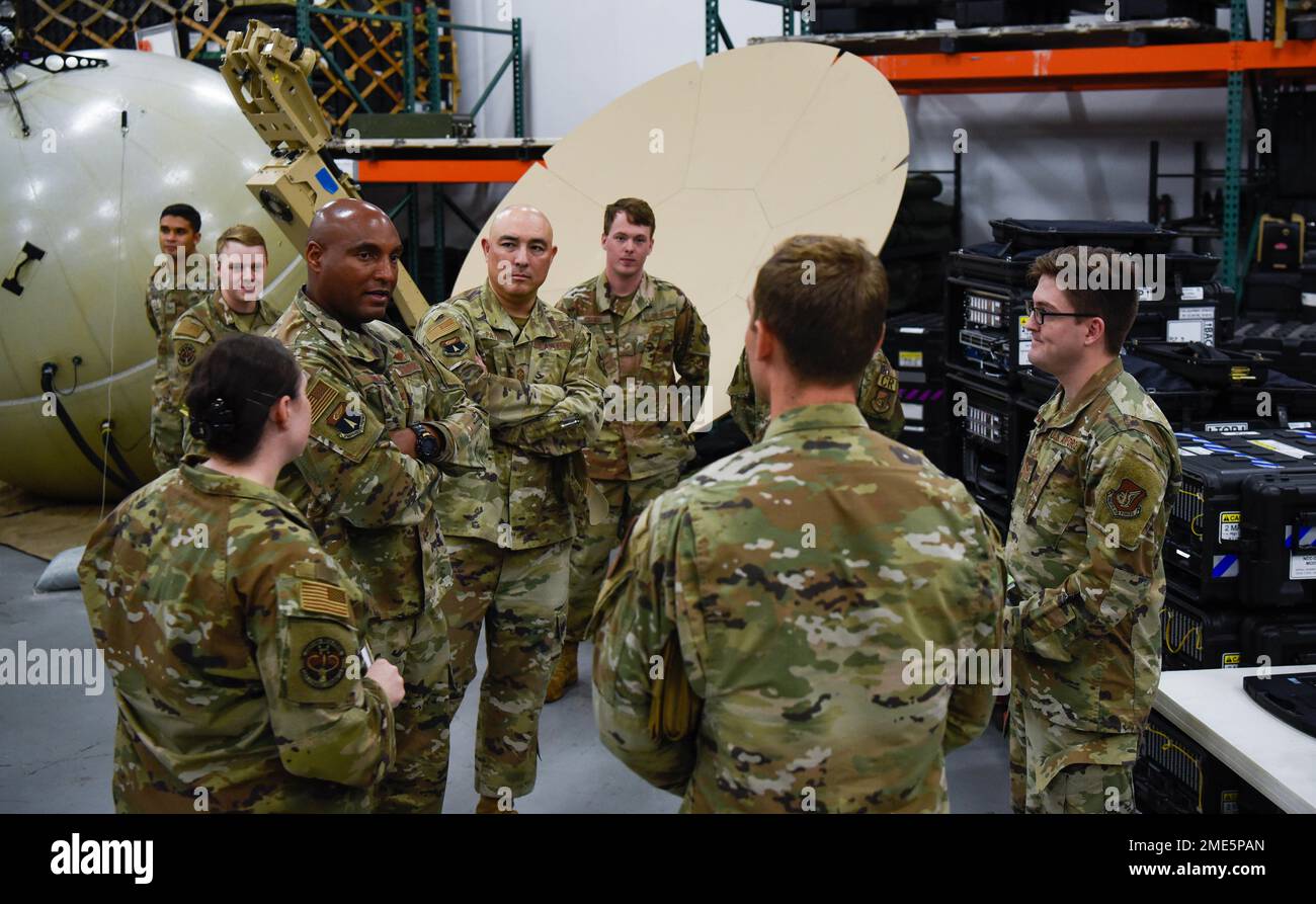 U.S. Air Force Team Andersen Airmen with the 644th Combat Communication ...