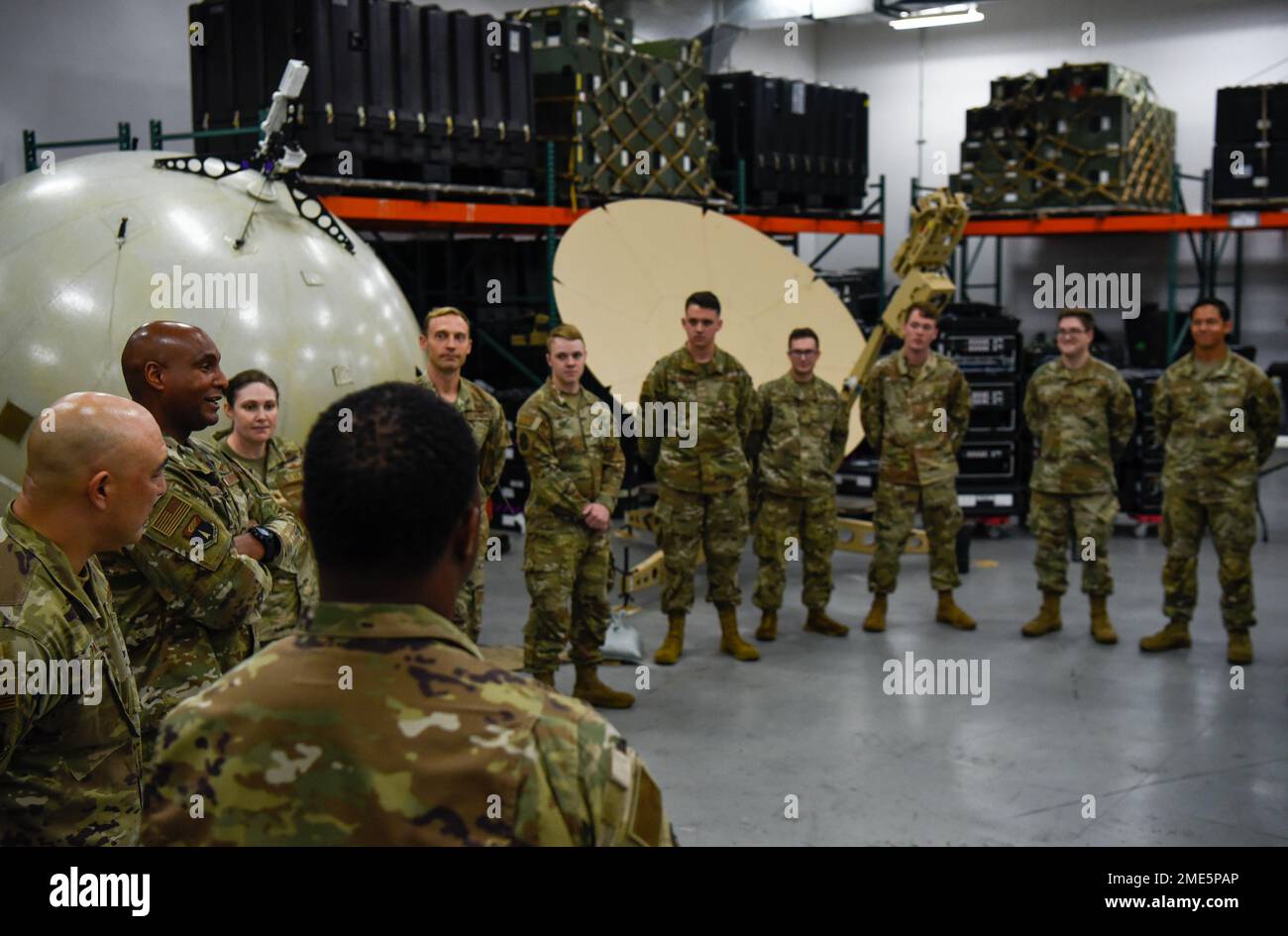 U.S. Air Force Team Andersen Airmen with the 644th Combat Communication ...