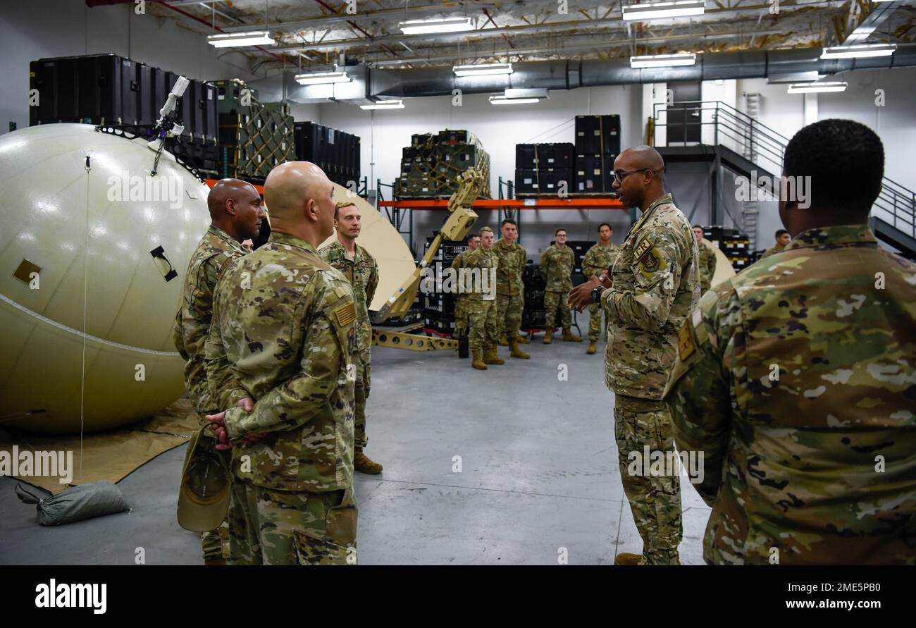 U.S. Air Force Team Andersen Airmen with the 644th Combat Communication ...