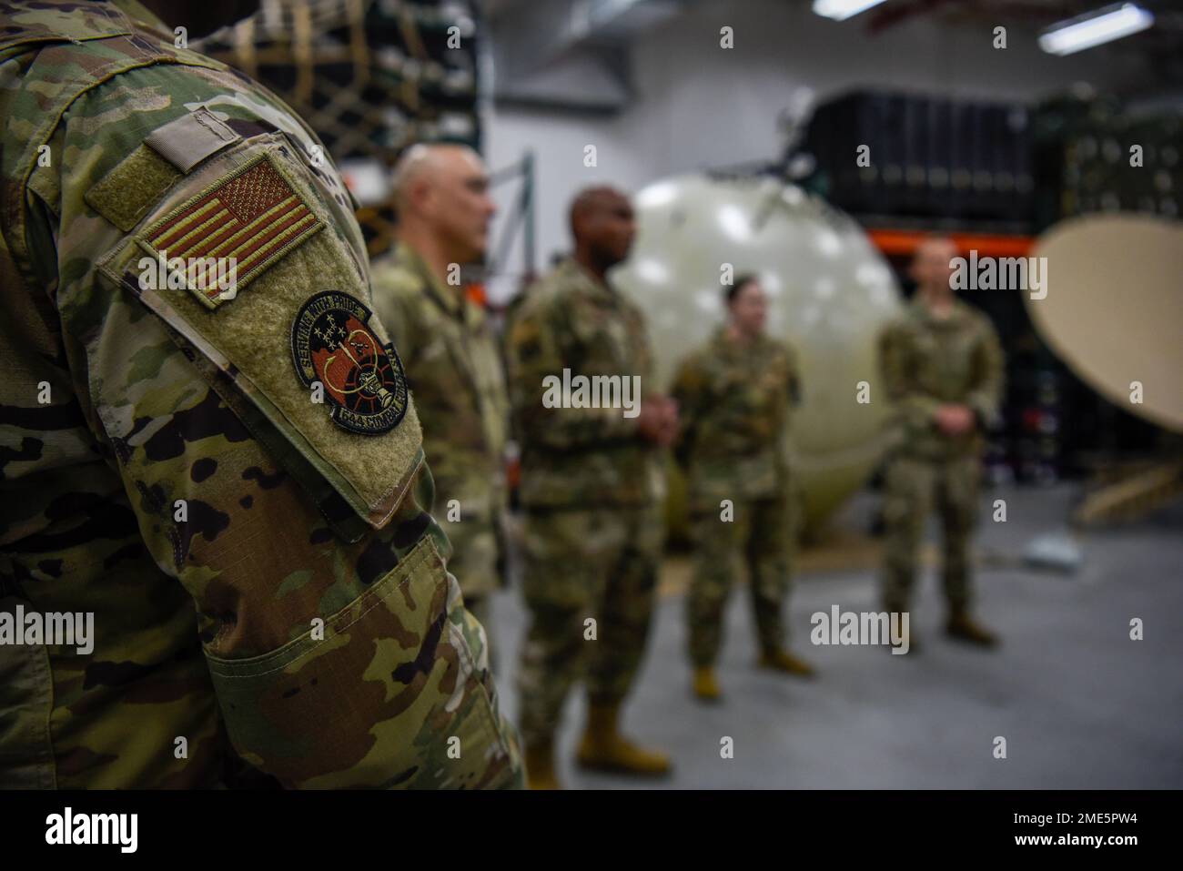 U.S. Air Force Team Andersen Airmen with the 644th Combat Communication ...
