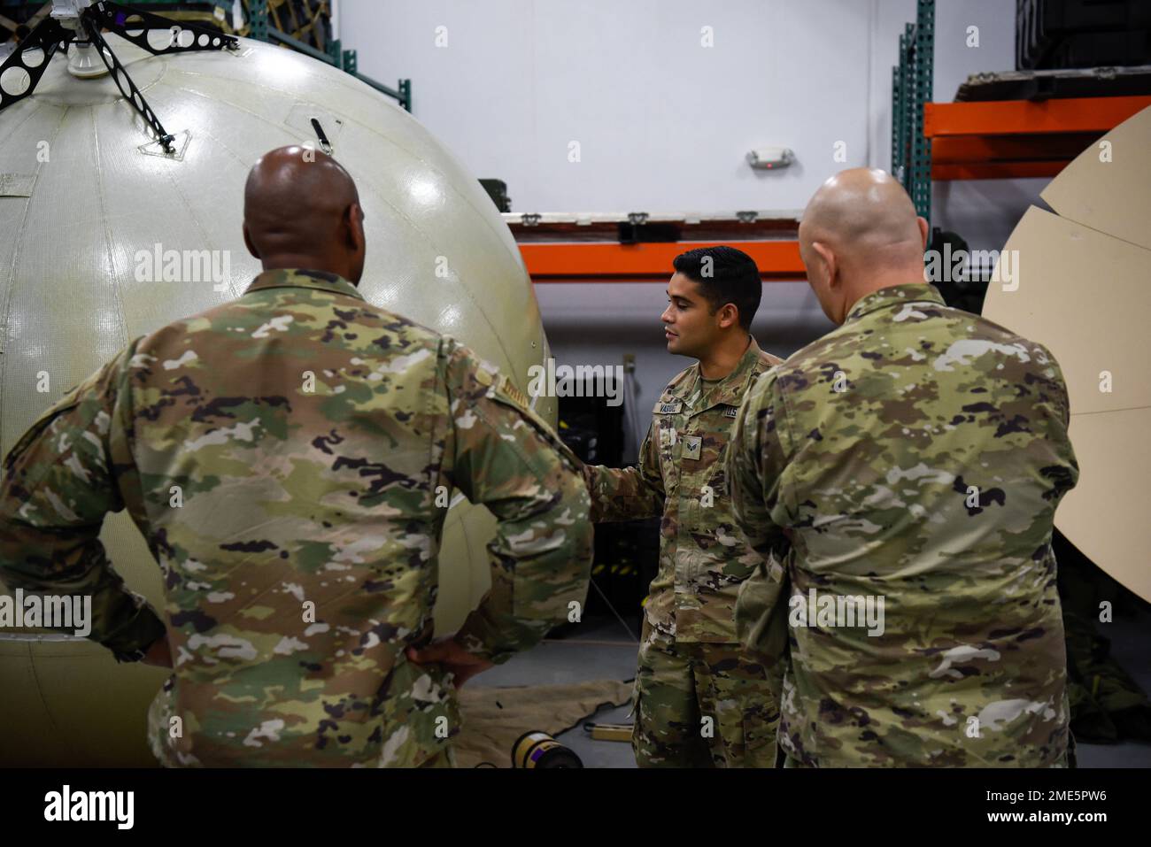U.S. Air Force Team Andersen Airmen with the 644th Combat Communication ...
