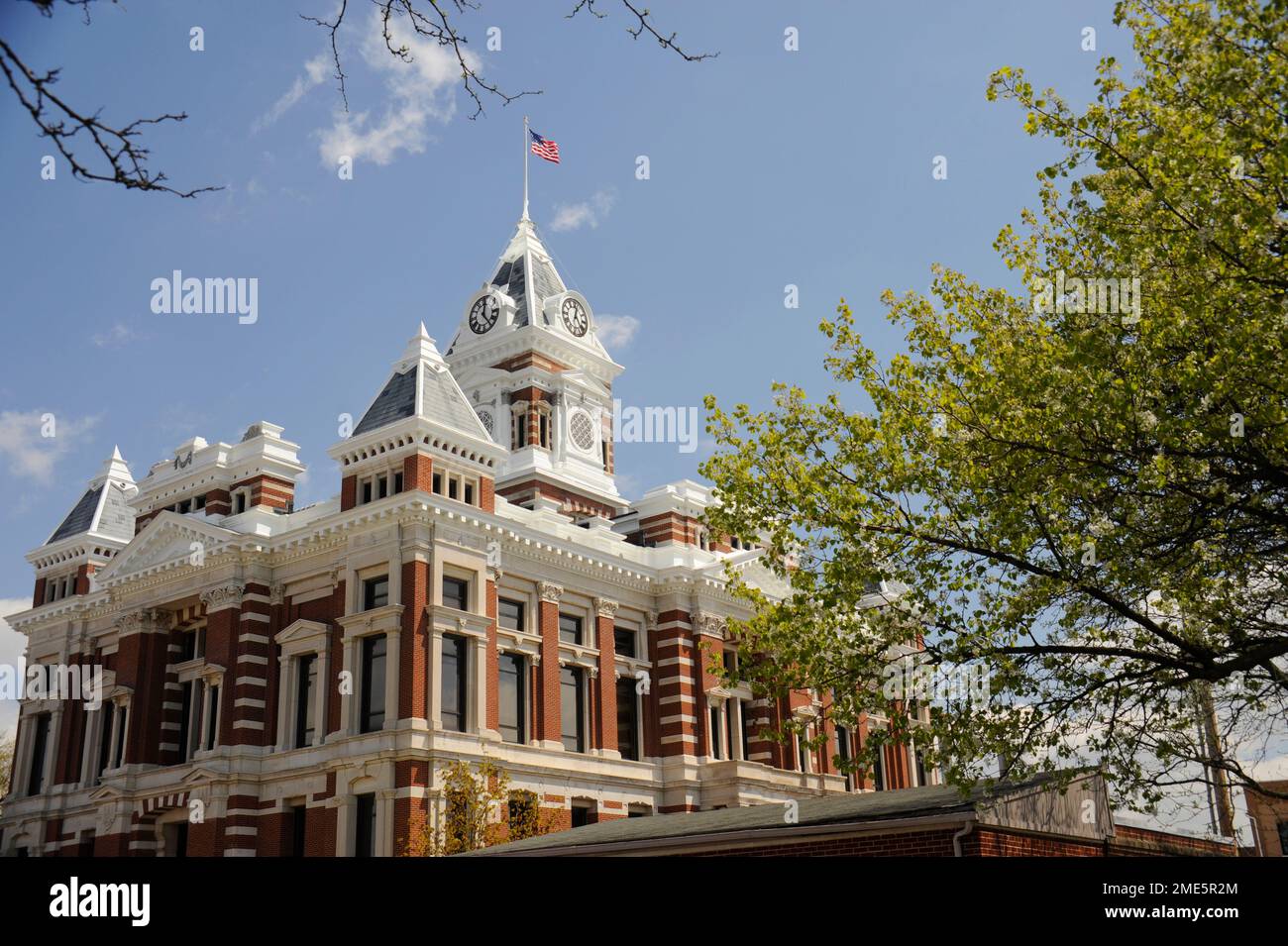 Courthouse in Johnson County, Franklin, Indiana Stock Photo - Alamy