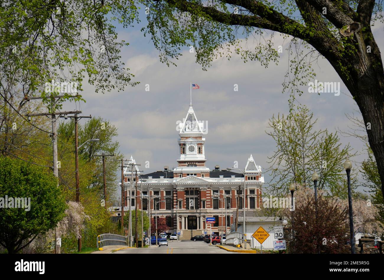 Courthouse in Johnson County, Franklin, Indiana Stock Photo - Alamy