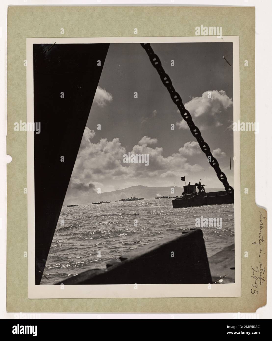 A Coast Guard combat photographer captures a peaceful scene amidst the ...