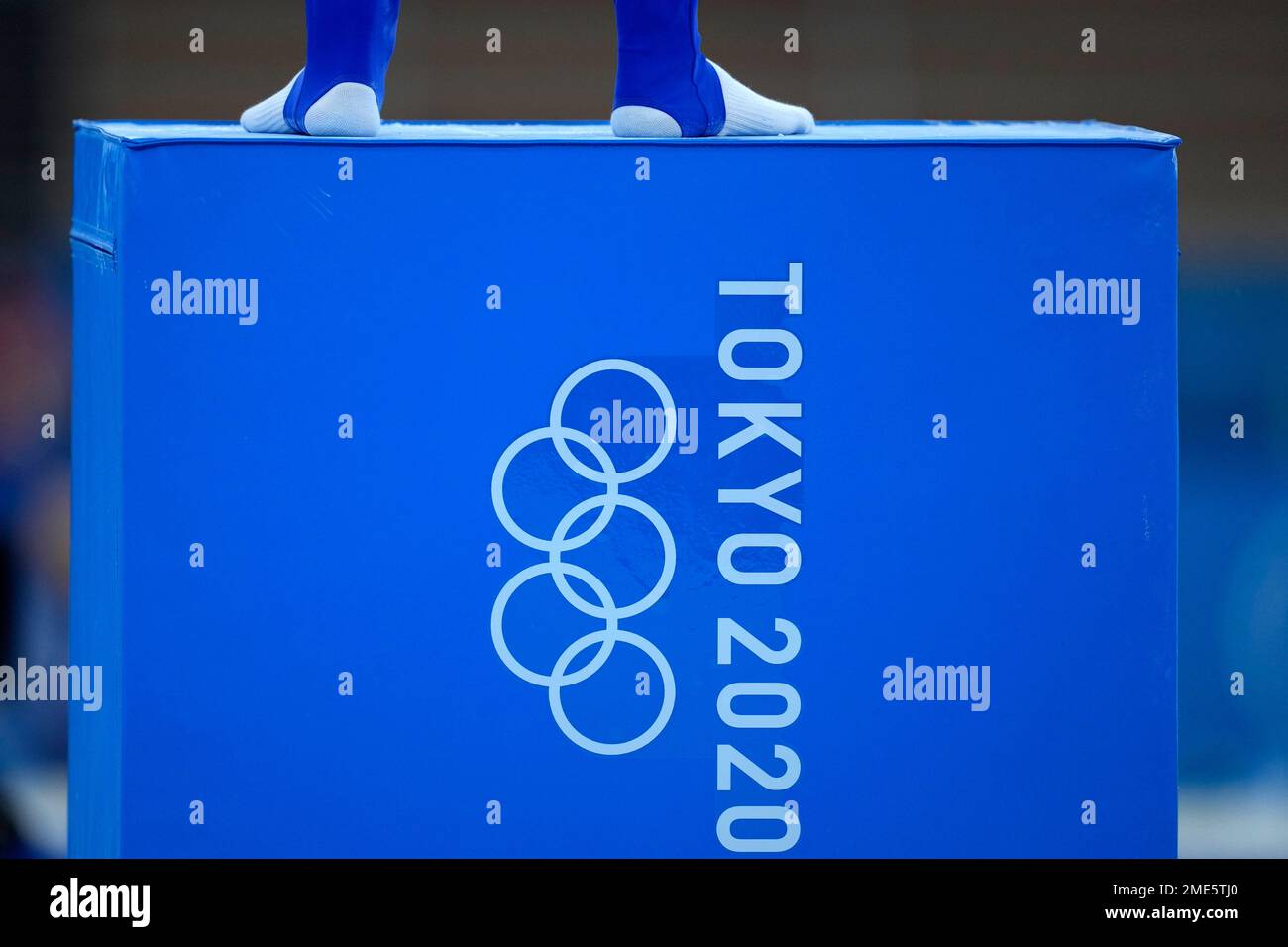 Vladislav Polyashov, of the Russian Olympic Committee, stands on a ...