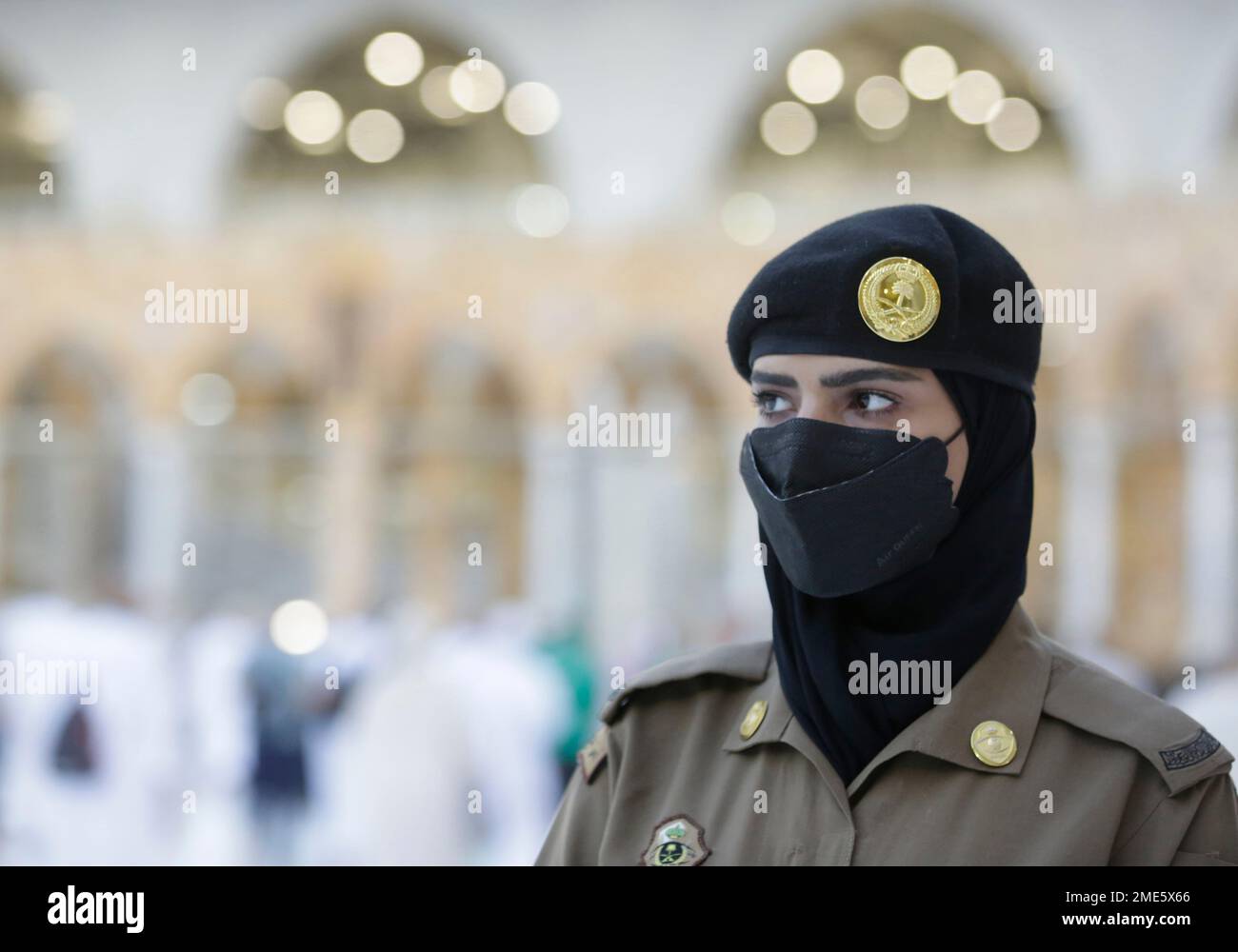 Saudi police woman, Samar, who is recently deployed to the service ...