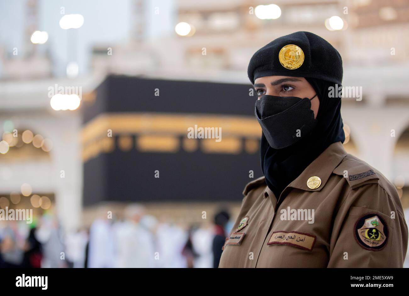 Saudi police woman, Samar, who is recently deployed to the service ...