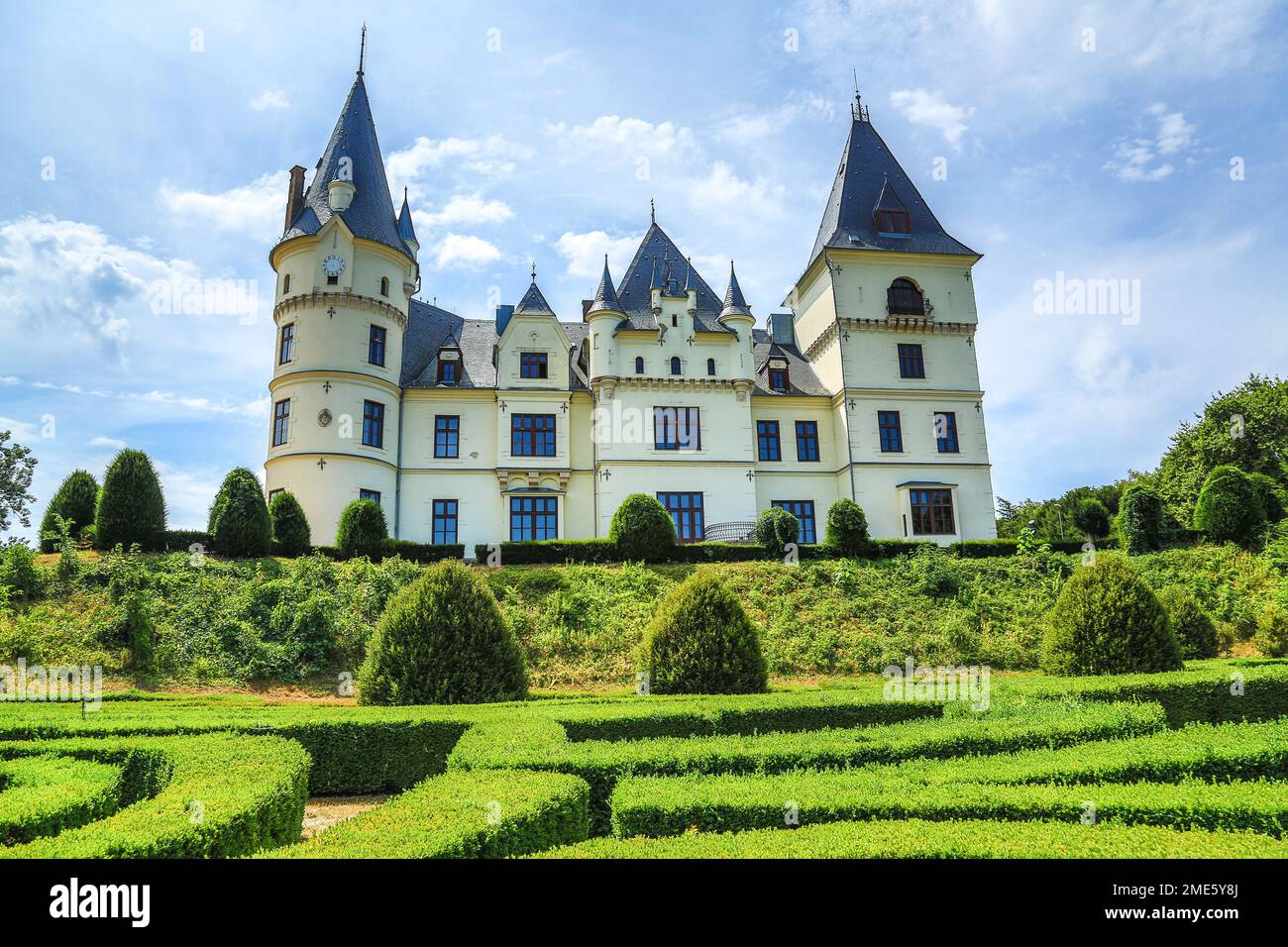 Castle of the Andrássy's (Hungary, Tiszadob Stock Photo - Alamy
