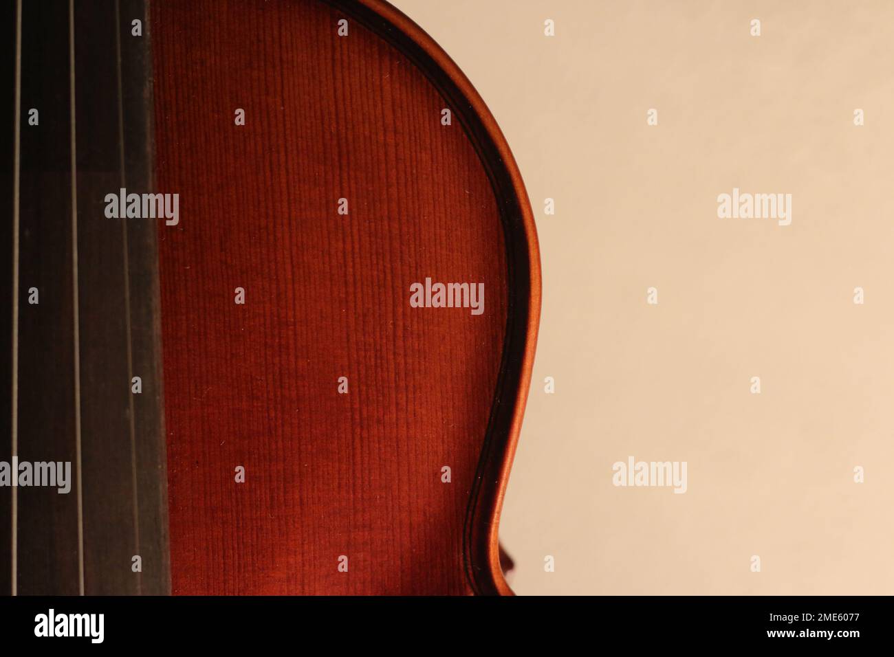 Wooden violin body in brown color Stock Photo - Alamy