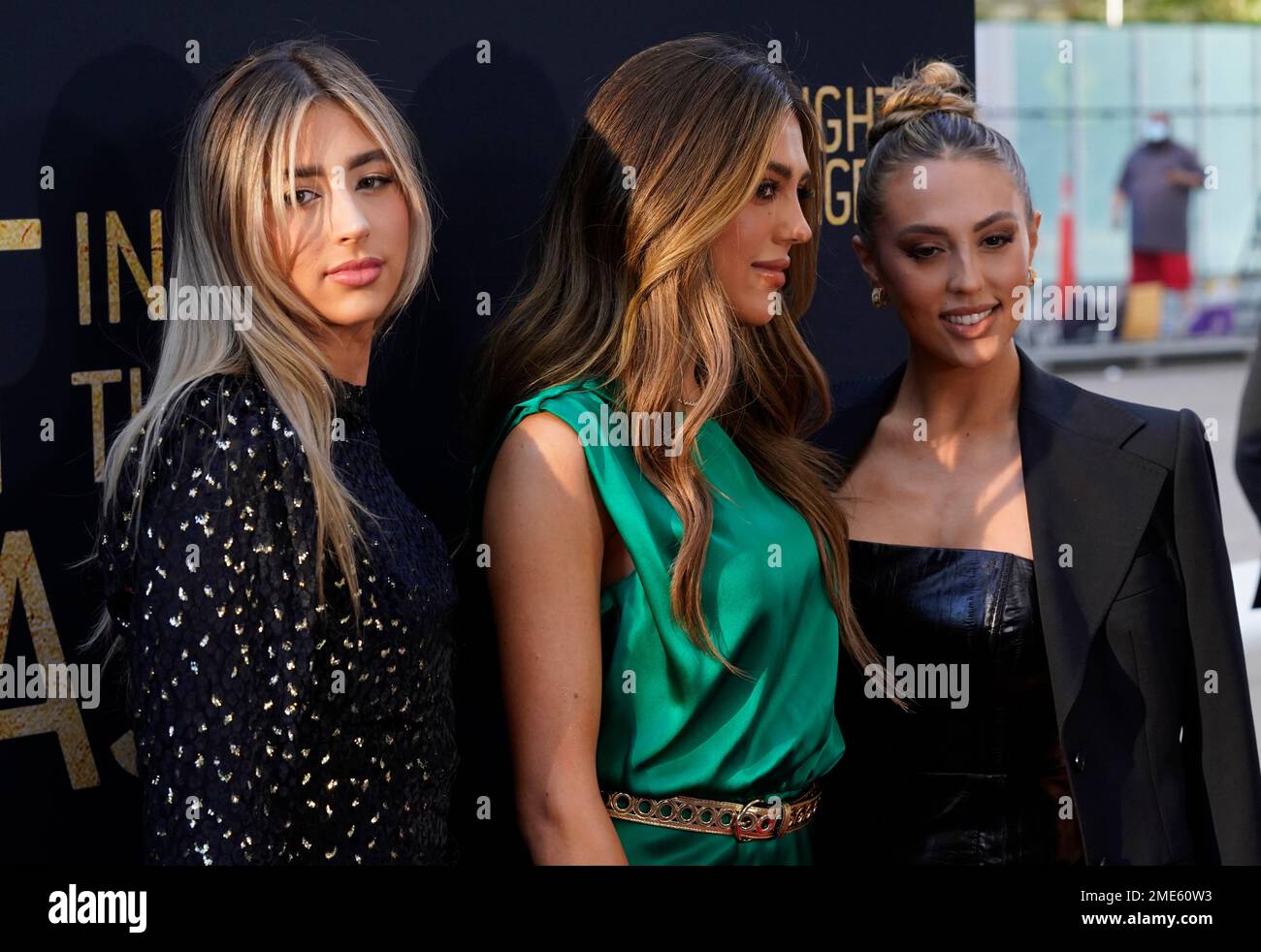 Sistine Stallone, center, a cast member in "Midnight in the Switchgrass ...