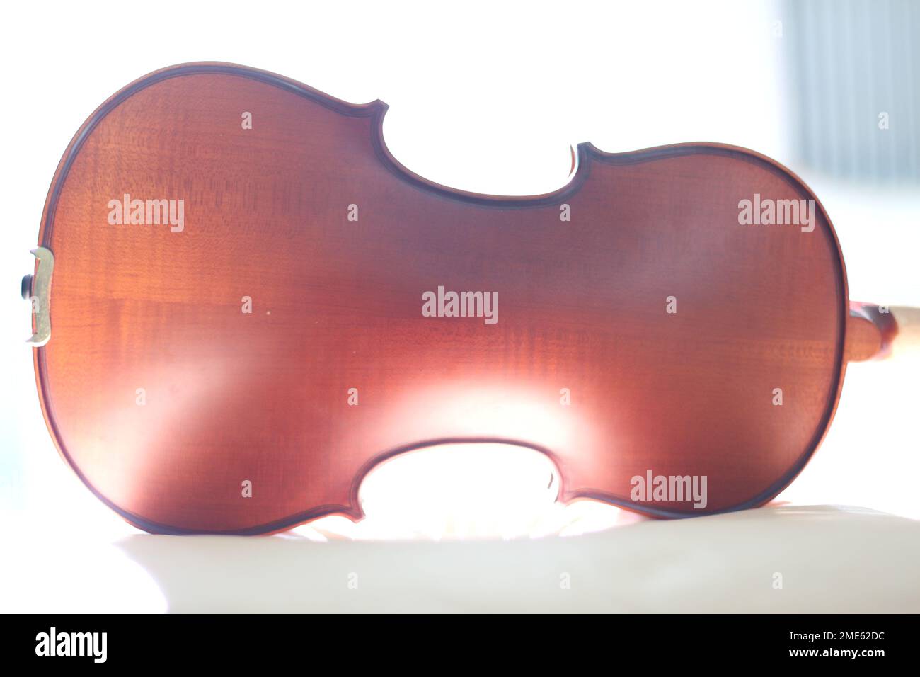 Wooden violin body in brown color Stock Photo - Alamy