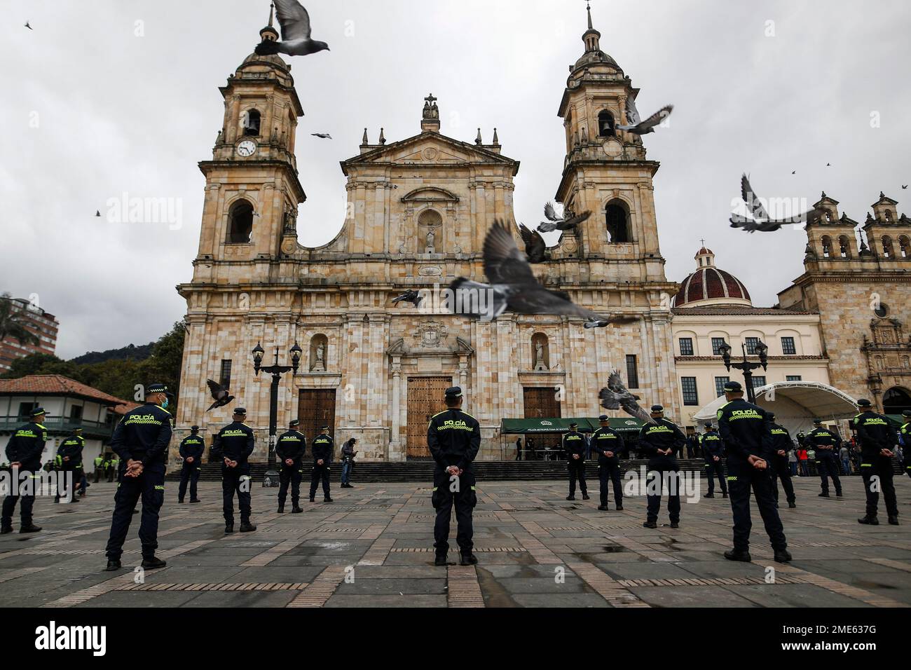 National Police attend a ceremony showing their new uniforms at Plaza ...