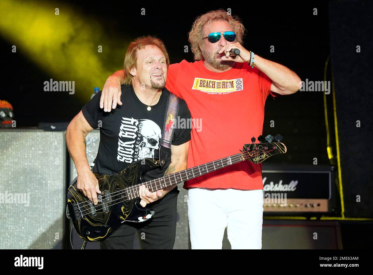 Michael Anthony and Sammy Hagar performs with The Circle at RiverEdge ...